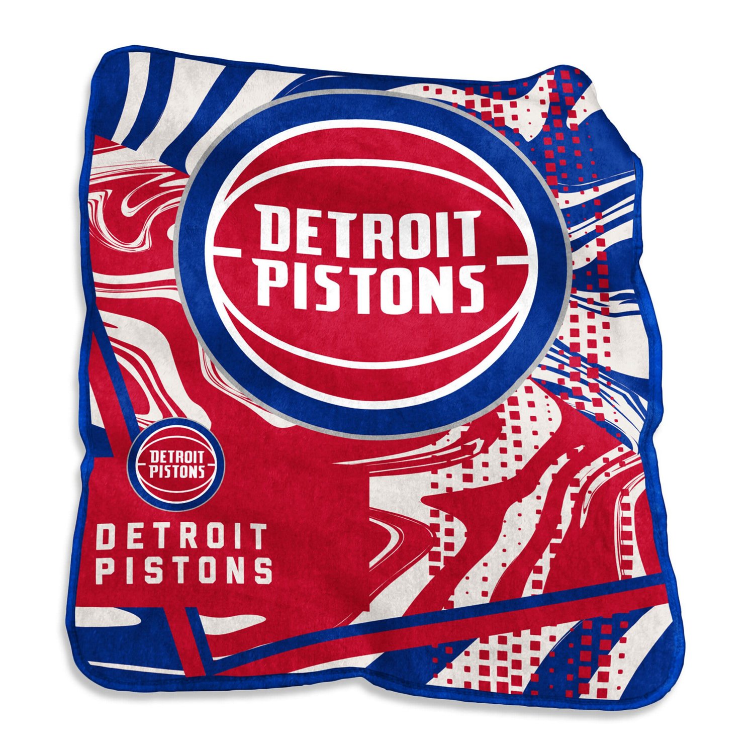 Detroit Pistons 50" x 60" Swirl Raschel Throw Blanket | Academy