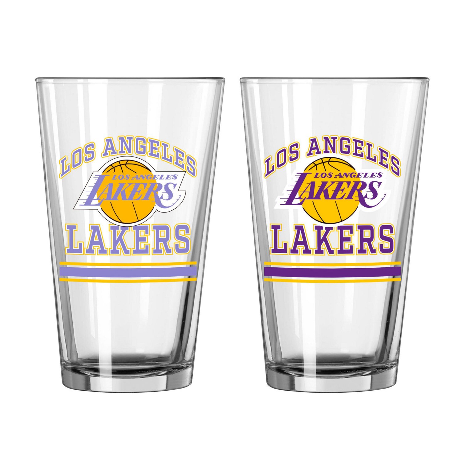Los Angeles Lakers 16oz Pint Glass Two Pack | Academy
