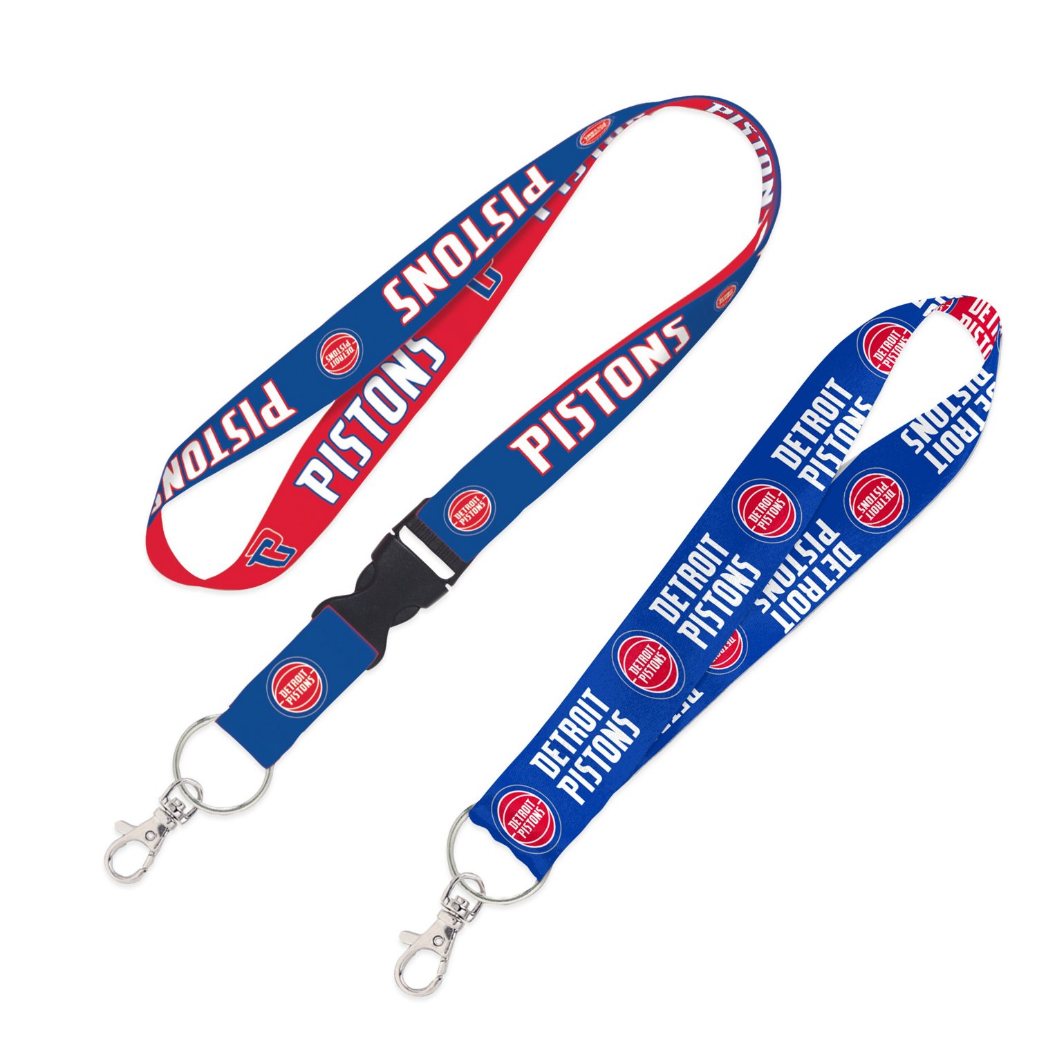 WinCraft Detroit Pistons 2-Pack Lanyard with Detachable Buckle Key ...