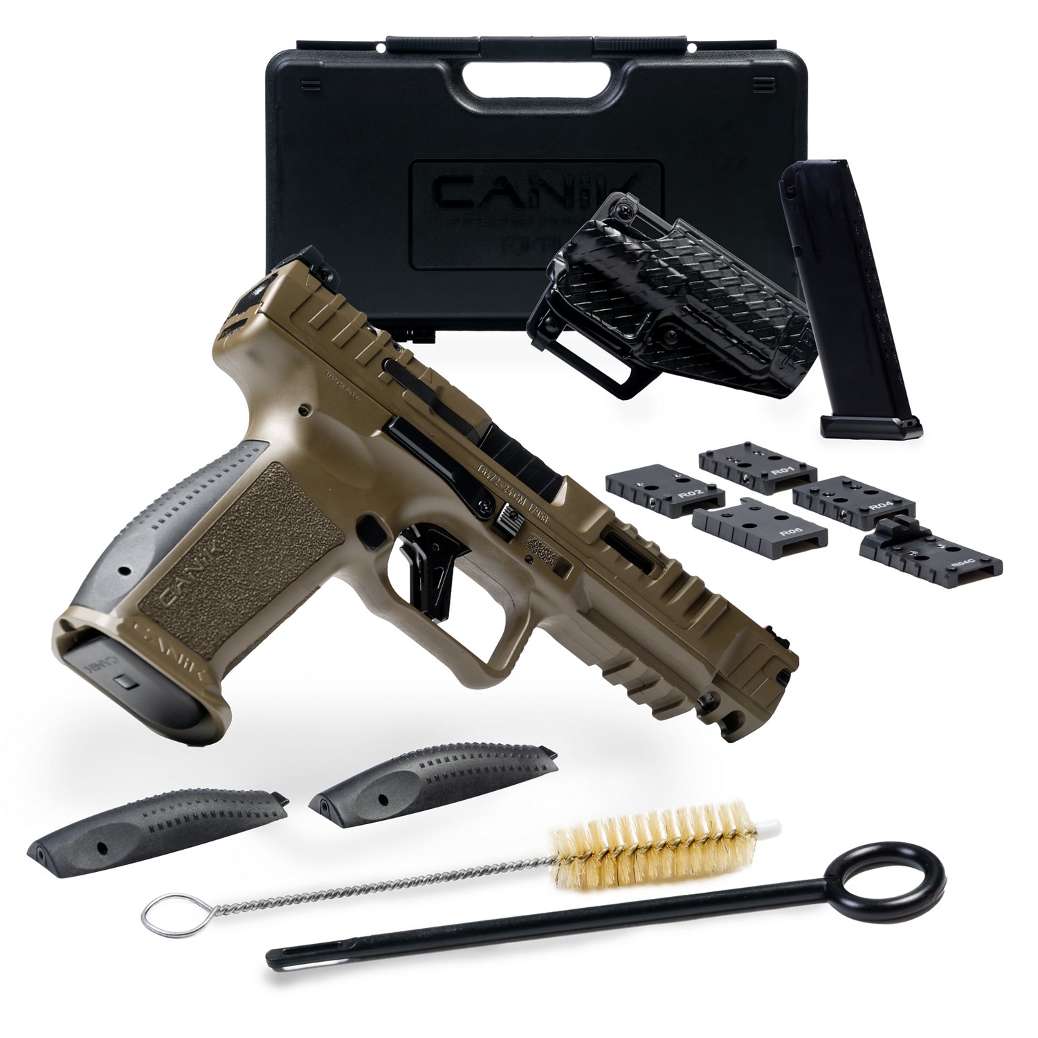 Canik SFX Rival Patriot Brown 9mm 18 Round Pistol Bundle | Academy