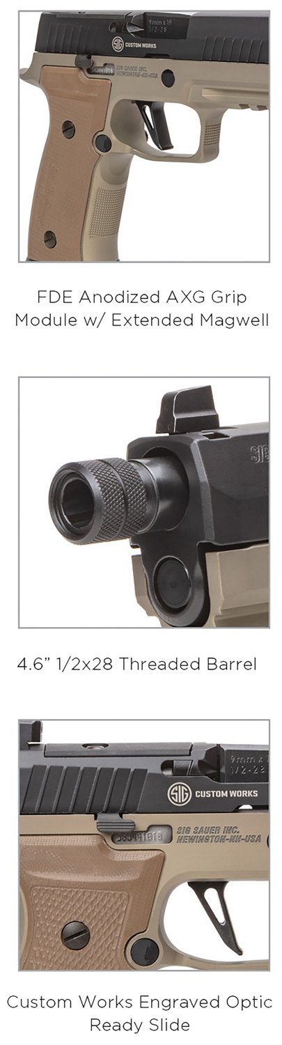 SIG SAUER P320 AXG Combat LTD 9mm Luger Striker-Fired Pistol | Academy