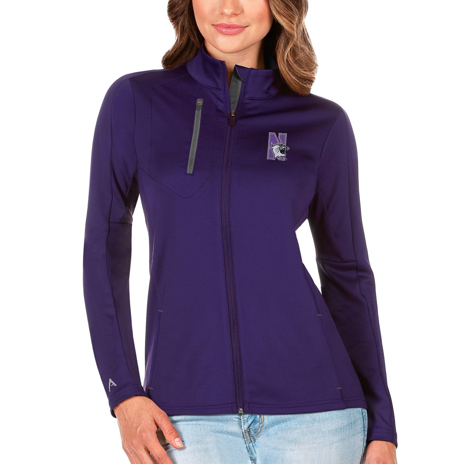 Antigua Graphite Northwestern Wildcats Generation Full-Zip Jacket | Academy