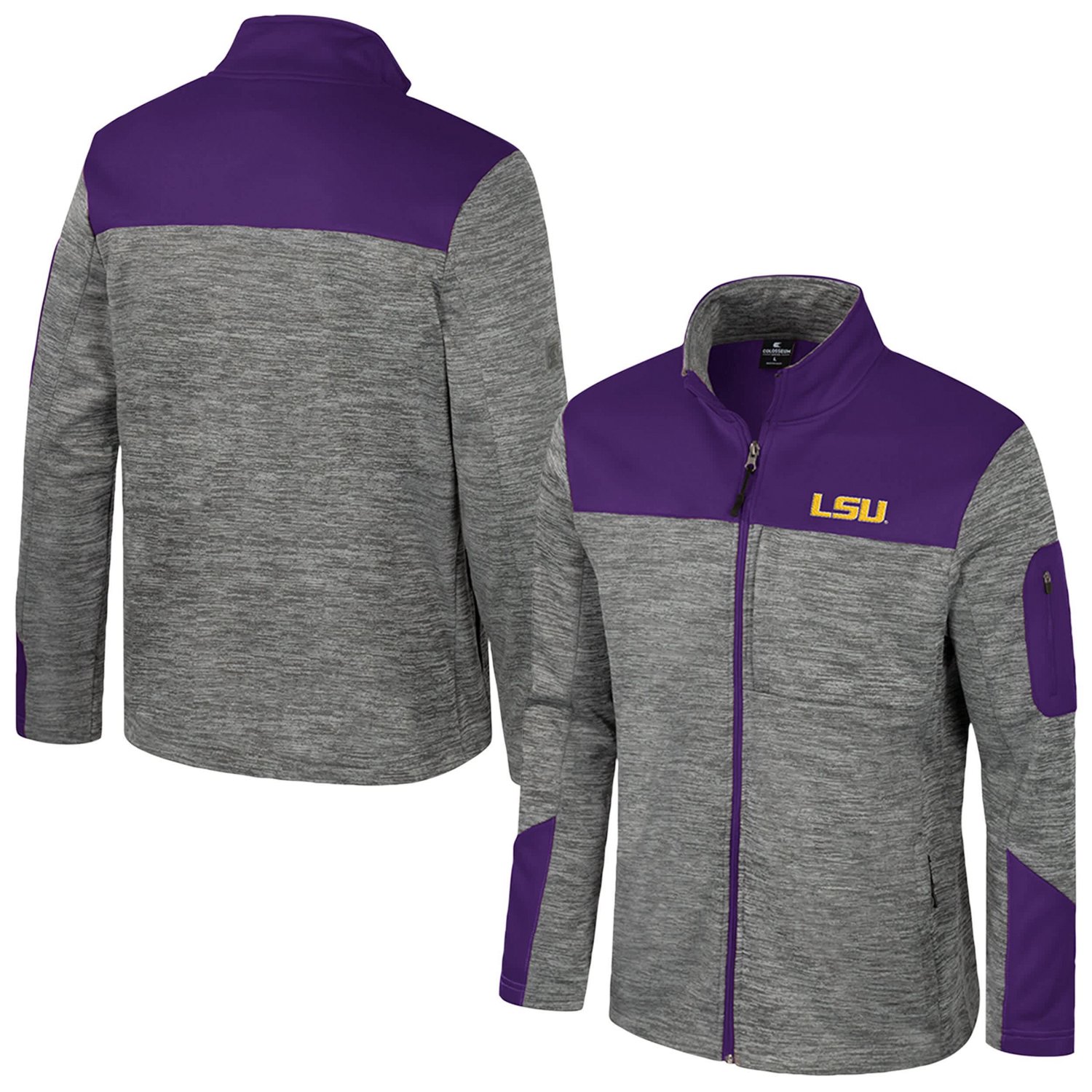 Colosseum LSU Tigers Guard Full-Zip Jacket | Academy
