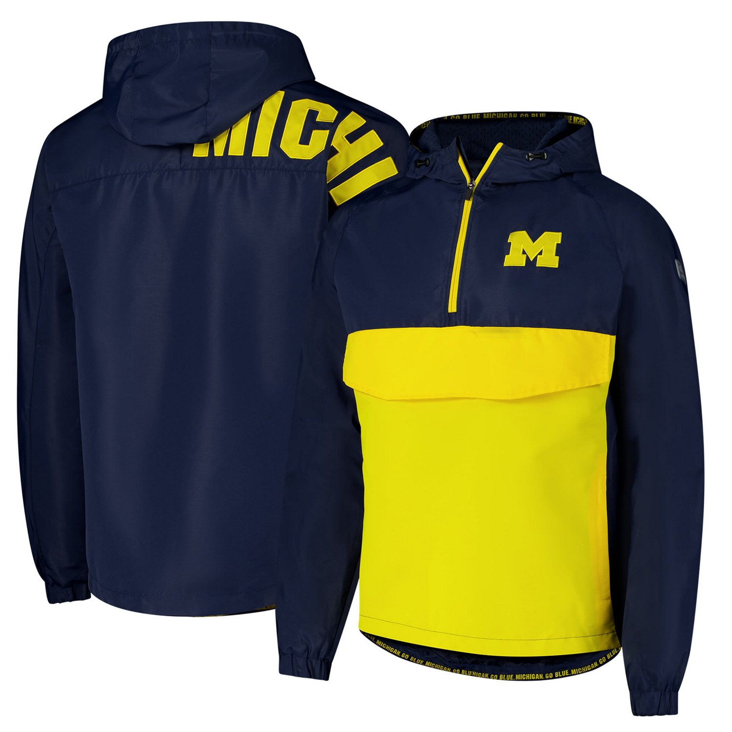 Colosseum Michigan Wolverines Reloaded Anorak Half-Zip Jacket | Academy