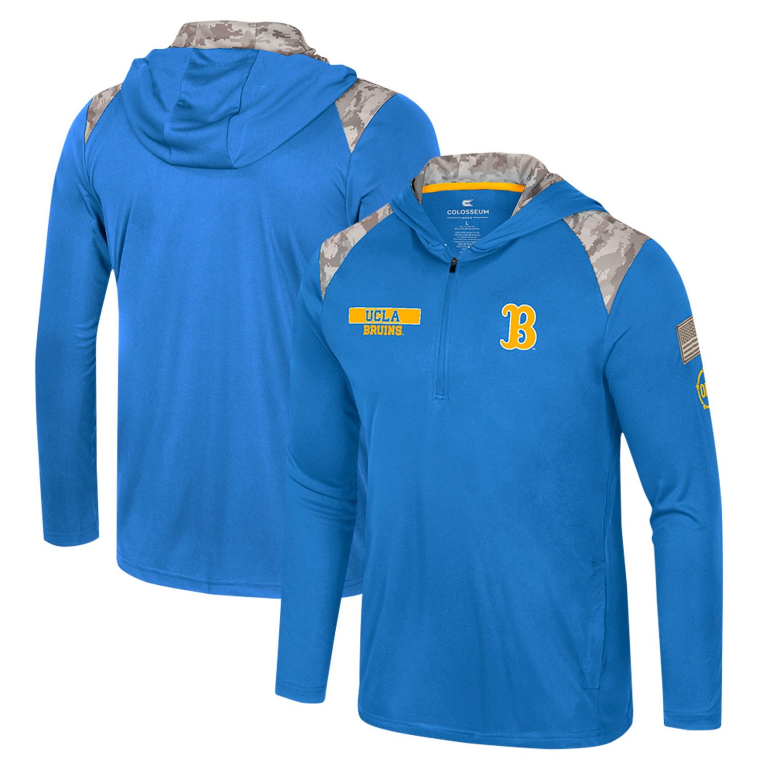 Colosseum UCLA Bruins OHT Military Appreciation Quarter-Zip Hoodie ...