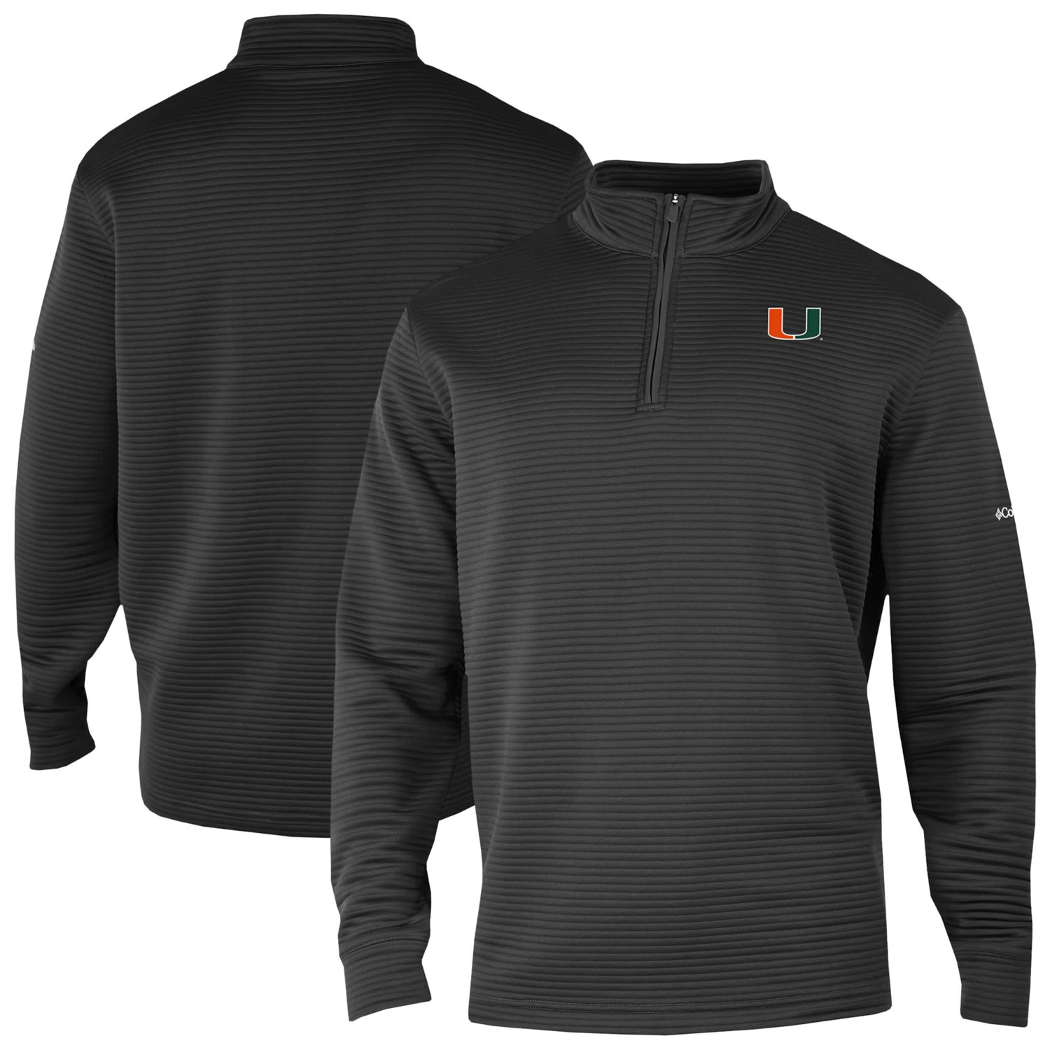 Columbia Miami Hurricanes Omni-Wick Pack It Up Quarter-Zip Top | Academy