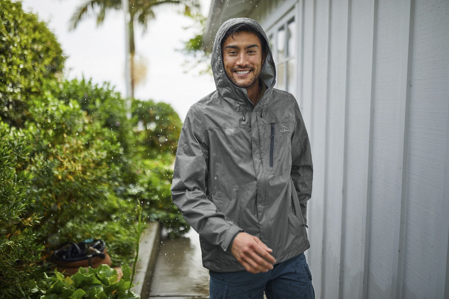 L.L.Bean Men's Trail Model Rain Jacket | Free Shipping at Academy