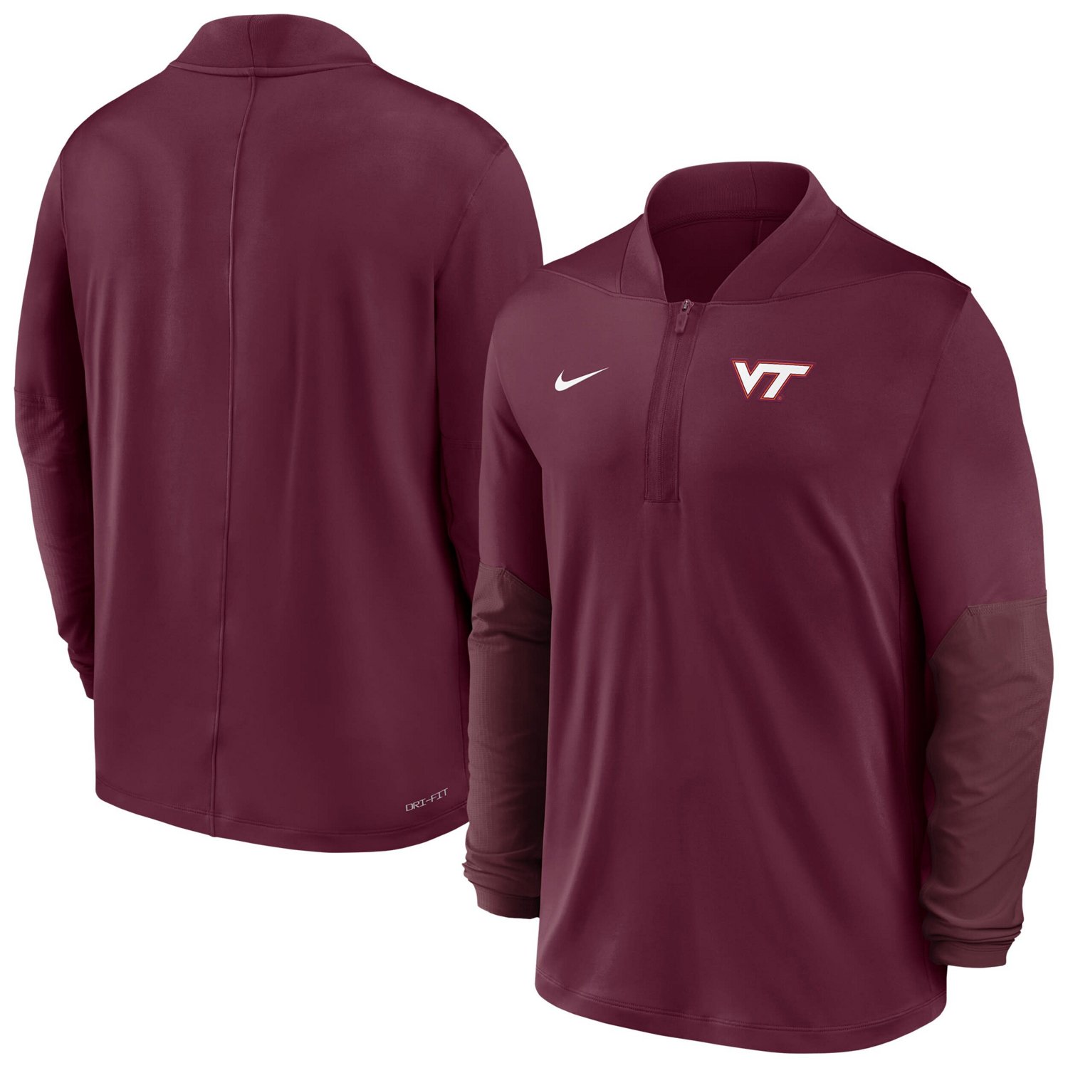 Nike Virginia Tech Hokies Dri-FIT Half-Zip Pullover | Academy