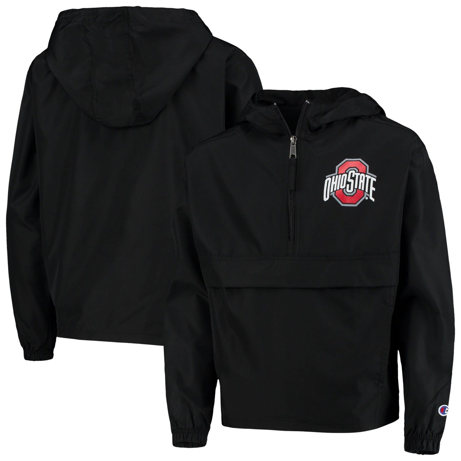 Youth Champion Ohio State Buckeyes Pack Go Quarter-Zip Windbreaker Jacket | Academy