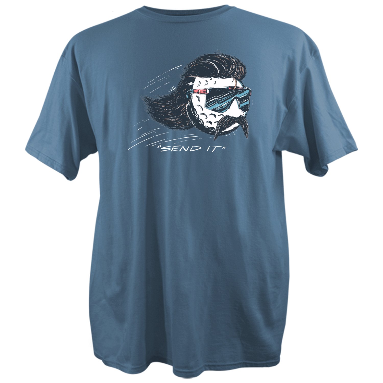 Academy Sports + Outdoors Men's Send It Mullet Ball Graphic T-shirt ...