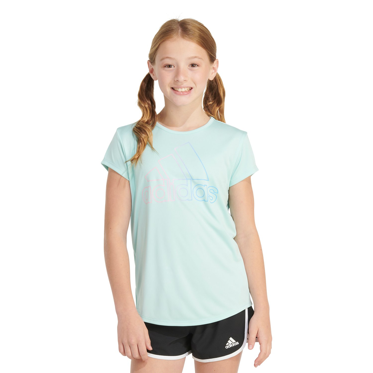 adidas Girls' Essential Polyester Short Sleeve Shirt | Academy