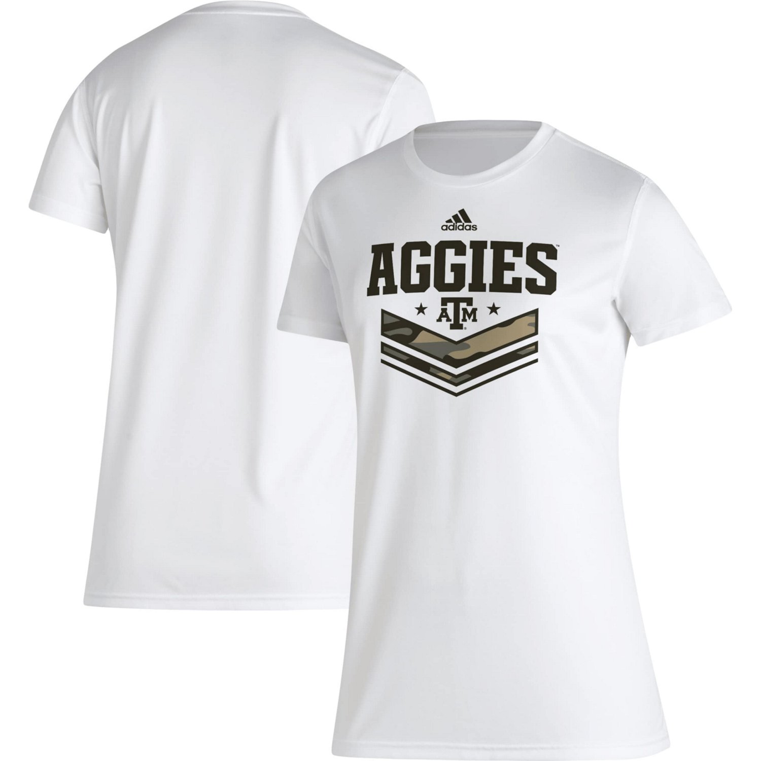 adidas Texas AM Aggies Military Appreciation AEROREADY T-Shirt | Academy