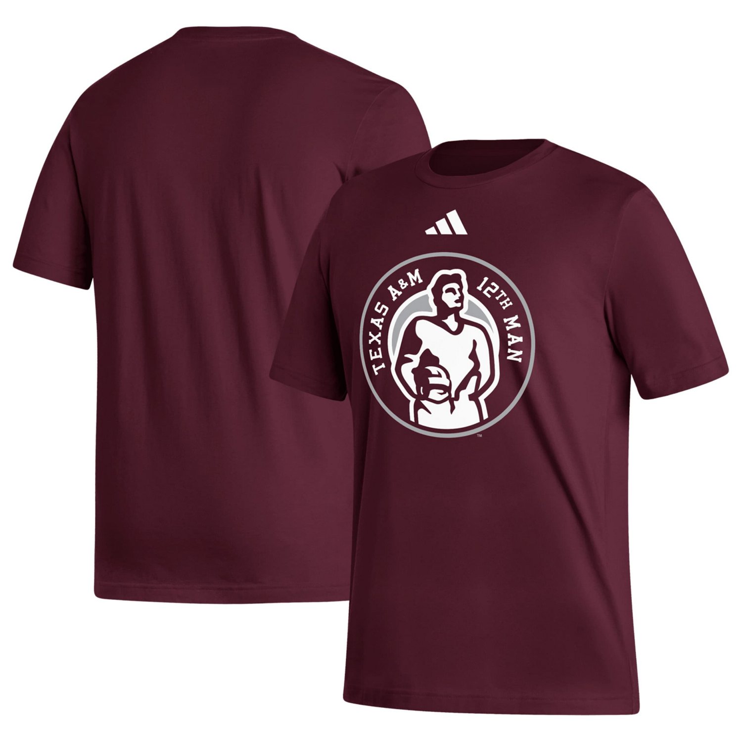 adidas Texas AM Aggies Sideline Strategy Fresh T-Shirt | Academy