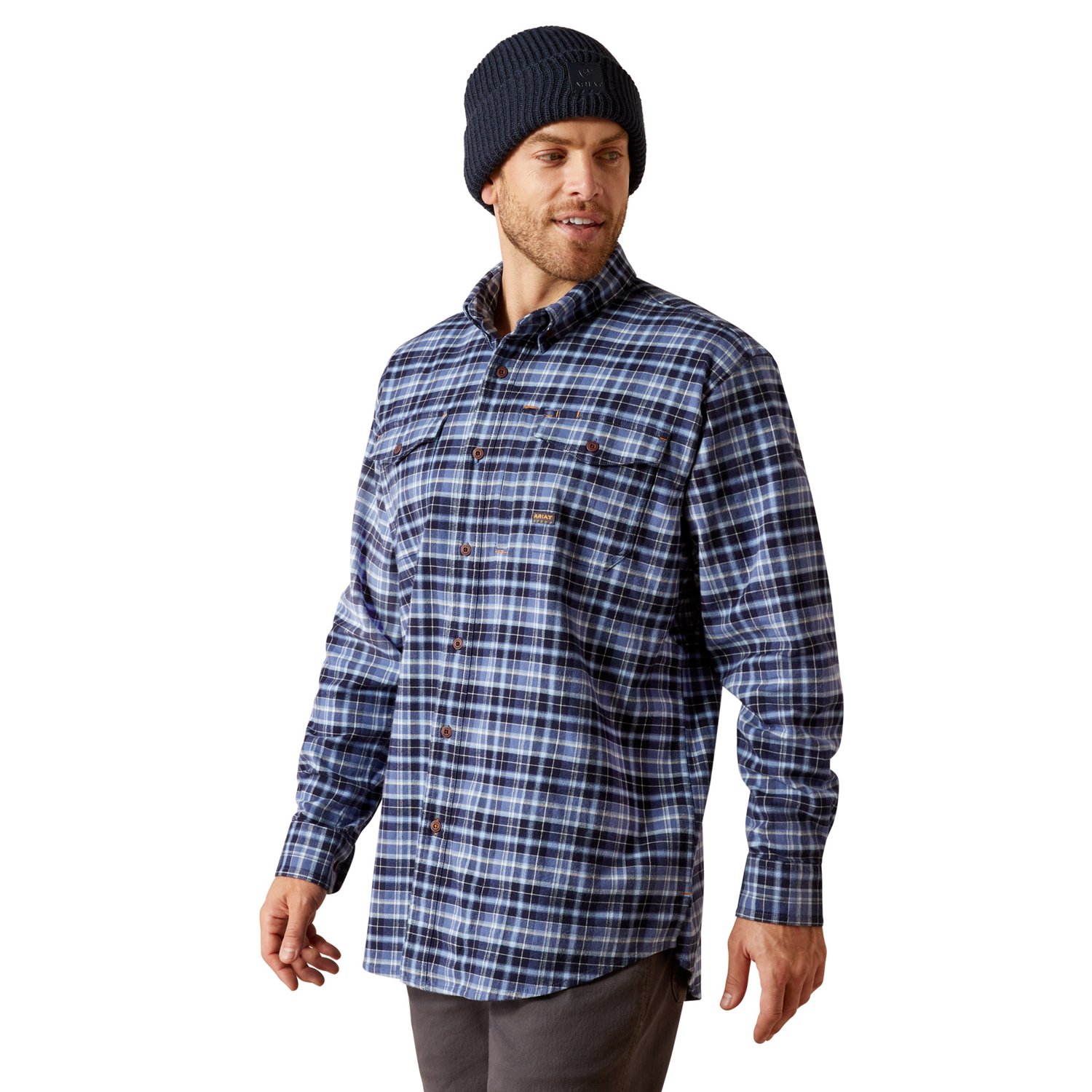 Ariat Men's Rebar Flannel DuraStretch Work Shirt | Academy