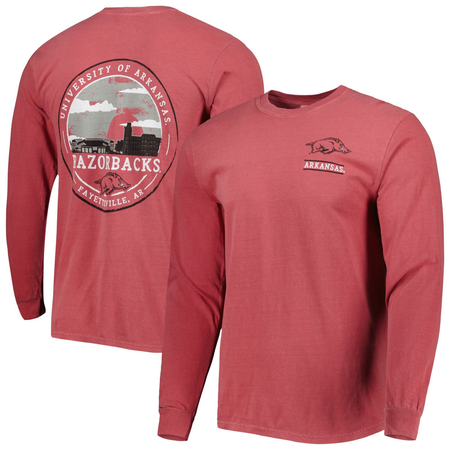 Arkansas Razorbacks Circle Campus Scene Long Sleeve T-Shirt | Academy
