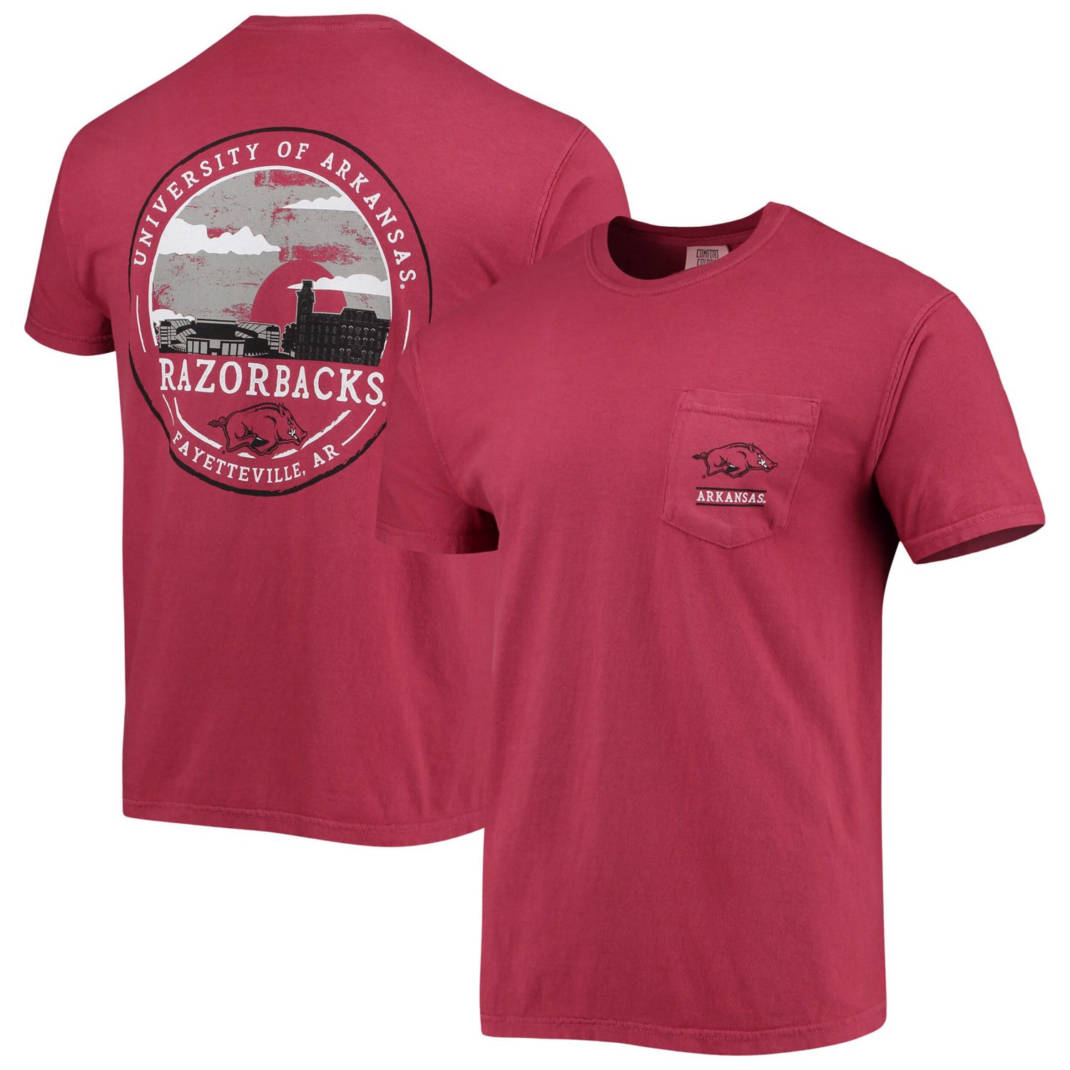 Arkansas Razorbacks Circle Campus Scene T-Shirt | Academy