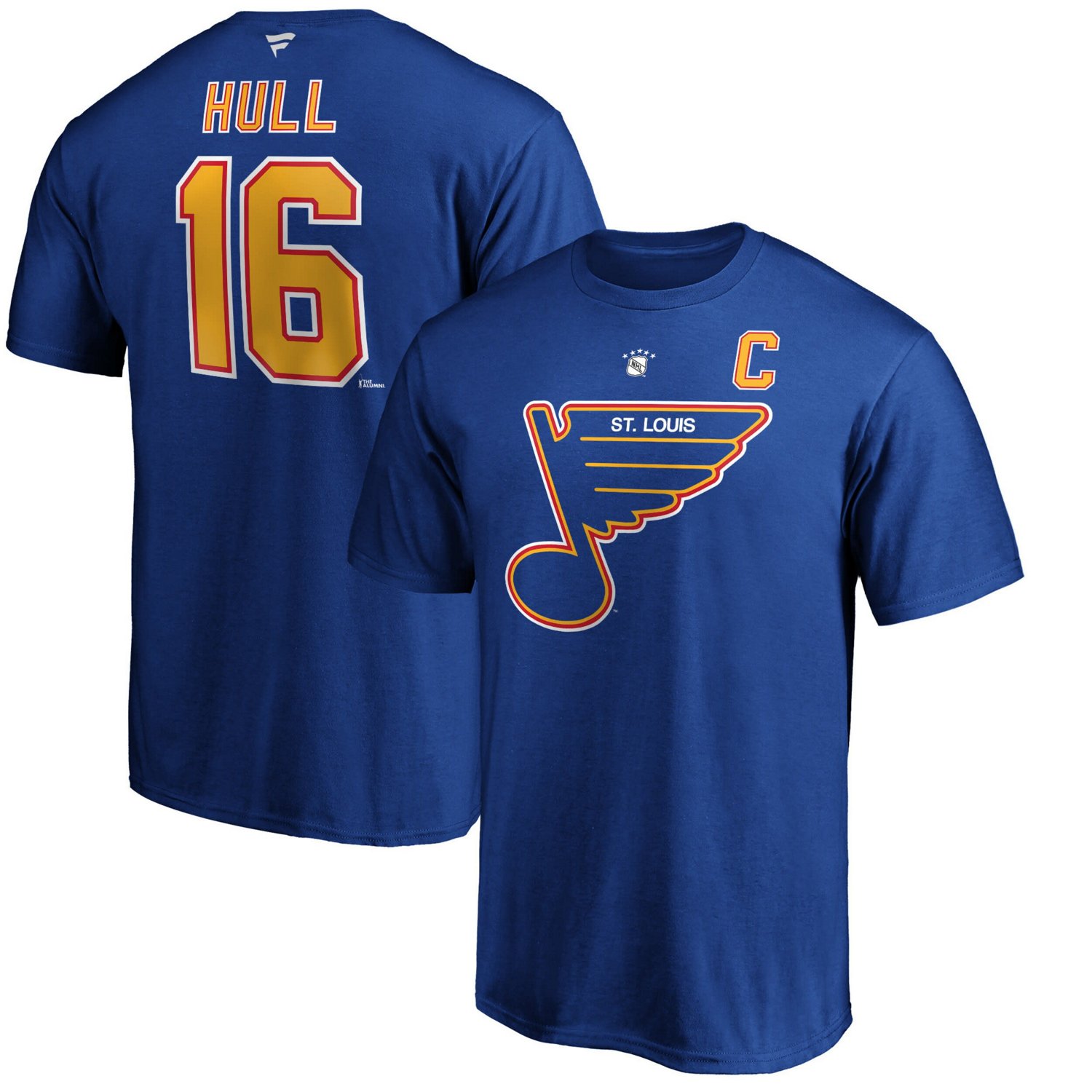 Brett Hull St Louis s Authentic Stack Retired Player Name Number T ...