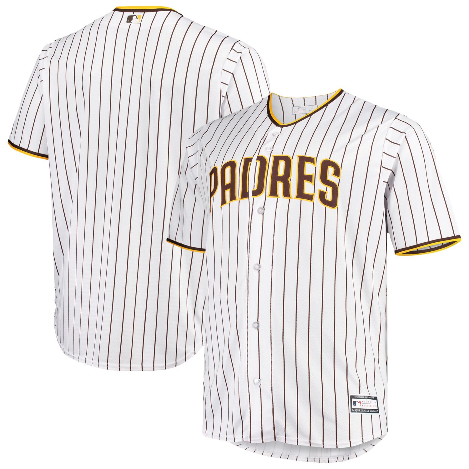 Brown San Diego Padres Big Tall Home Replica Team Jersey | Academy