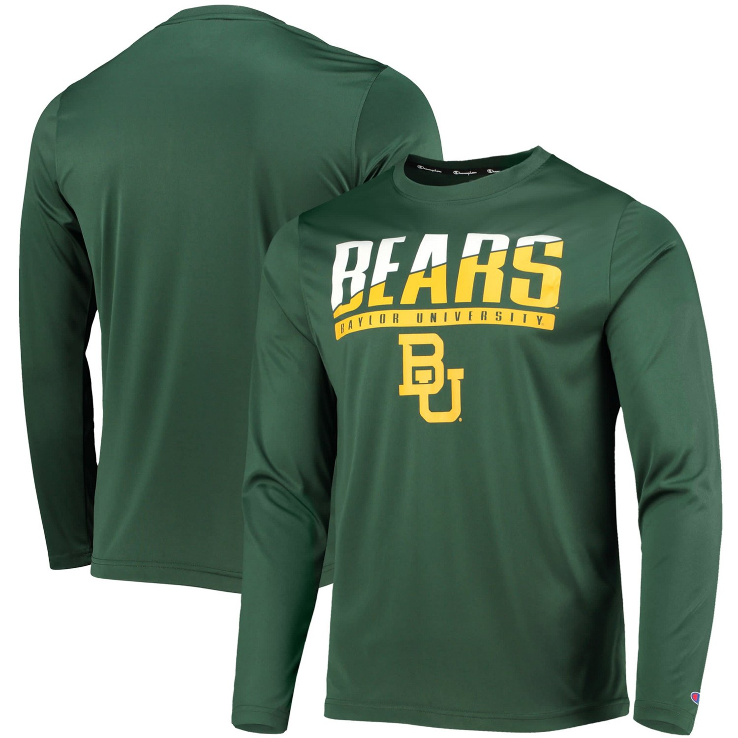 Champion Baylor Bears Wordmark Slash Long Sleeve T-Shirt | Academy