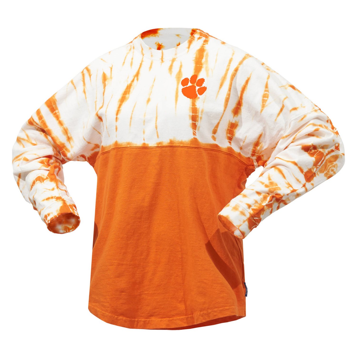 Clemson Tigers Tie-Dye Long Sleeve Jersey T-Shirt | Academy