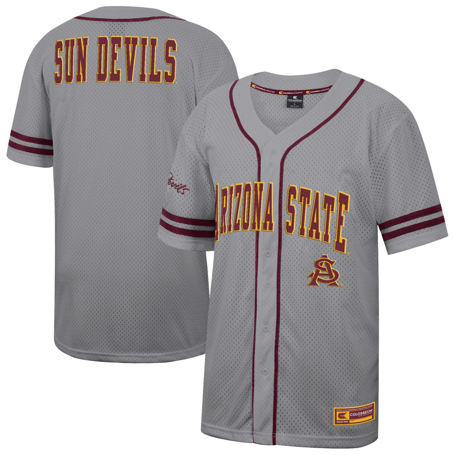 Colosseum Arizona State Sun Devils Free Spirited Baseball Jersey | Academy