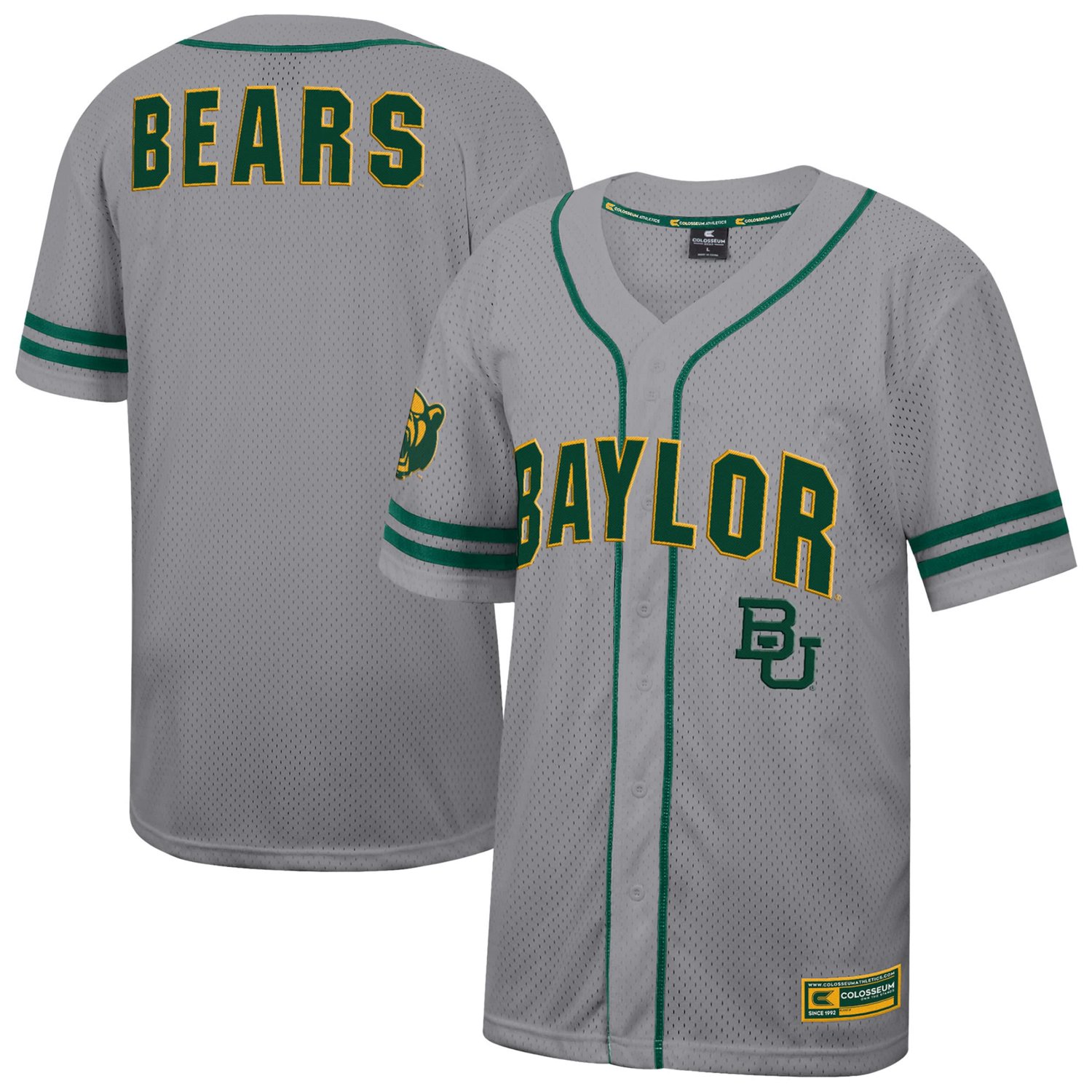Colosseum Baylor Bears Free Spirited Baseball Jersey | Academy