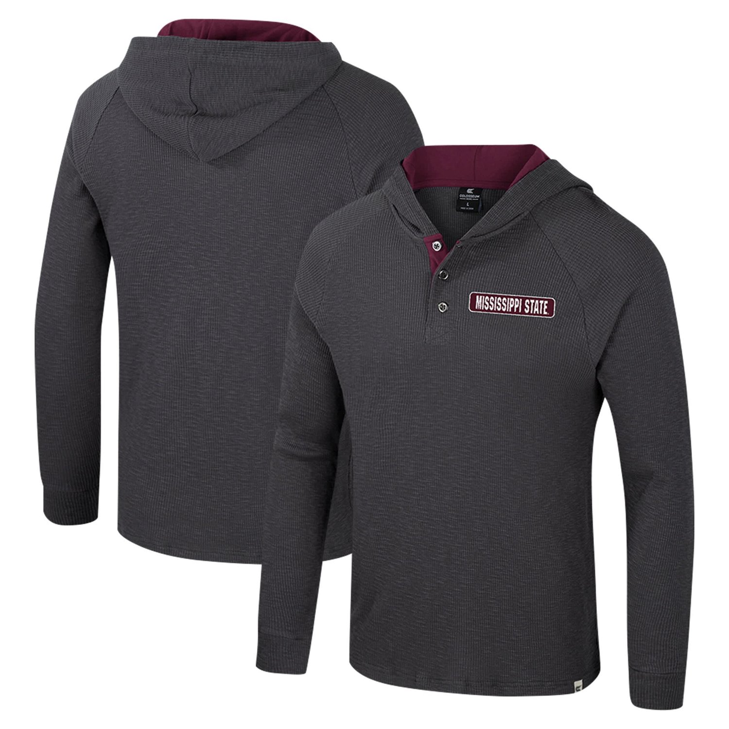 Colosseum Mississippi State Bulldogs Dujour Ralgan Long Sleeve Henley ...