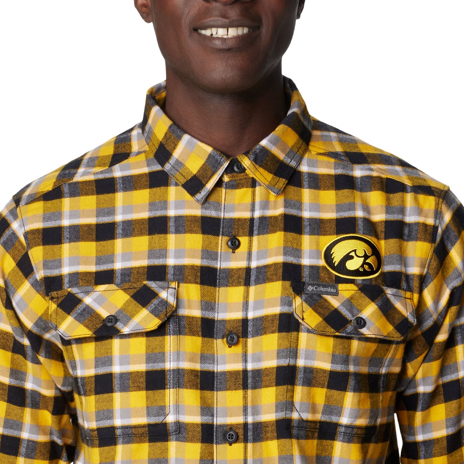 Columbia Iowa Hawkeyes Flare Gun Flannel Long Sleeve Shirt | Academy