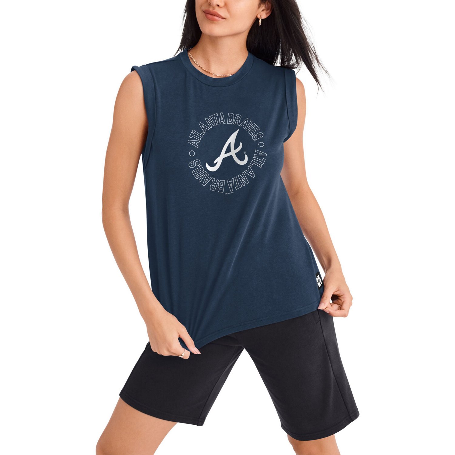 DKNY Sport Atlanta Braves Madison Tri-Blend Tank Top | Academy