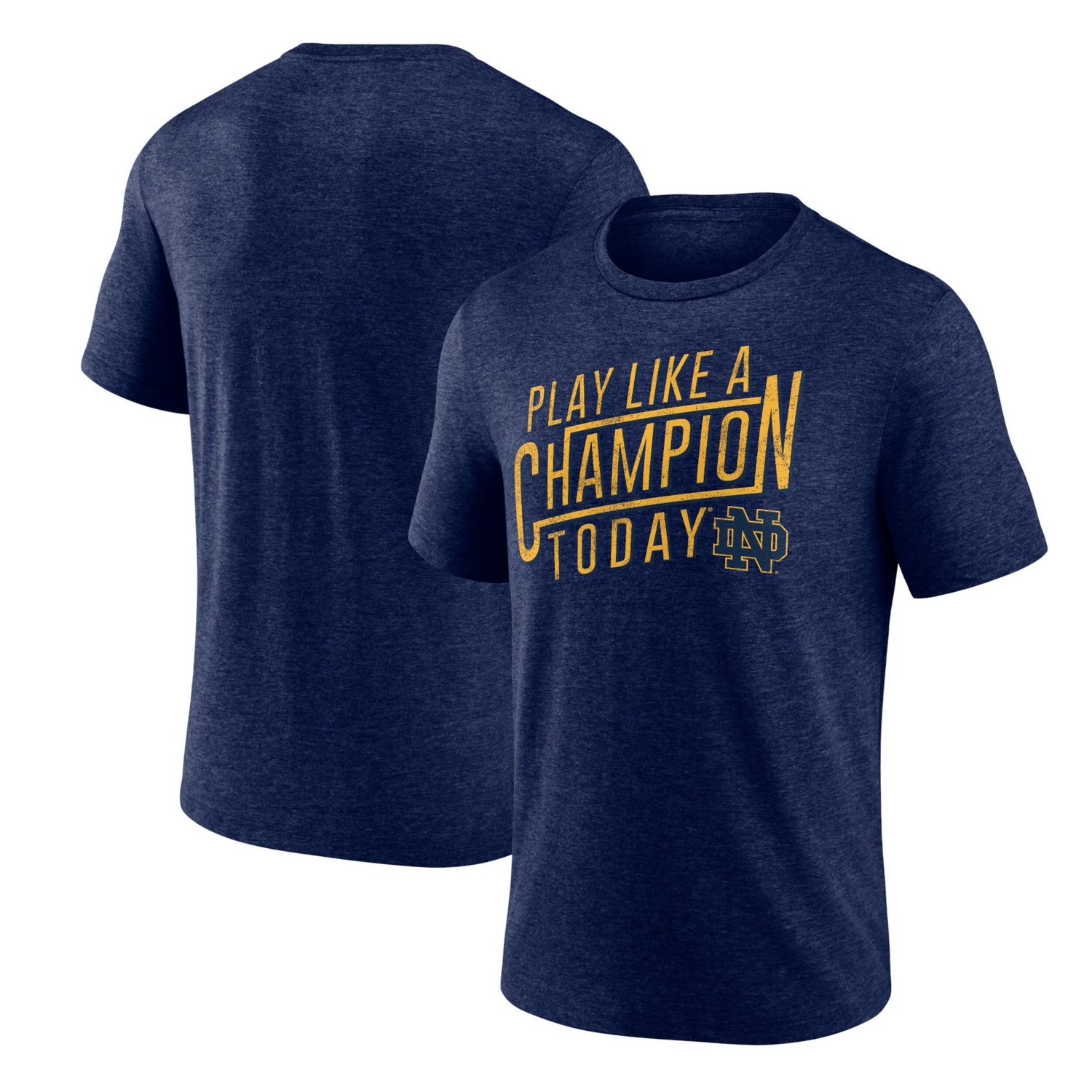 Fanatics Heather Notre Dame Fighting Irish Play Like A Champion Tri ...