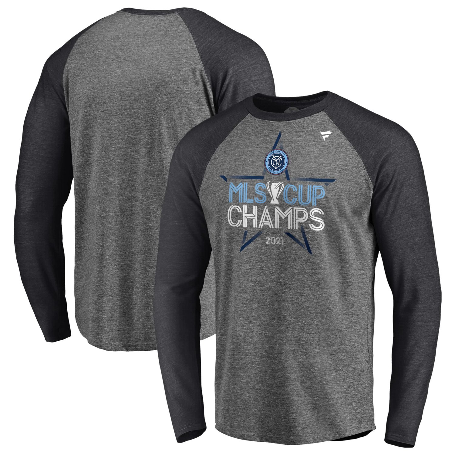 Fanatics Heathered Gray New York City FC 2021 MLS Cup Champions Locker ...
