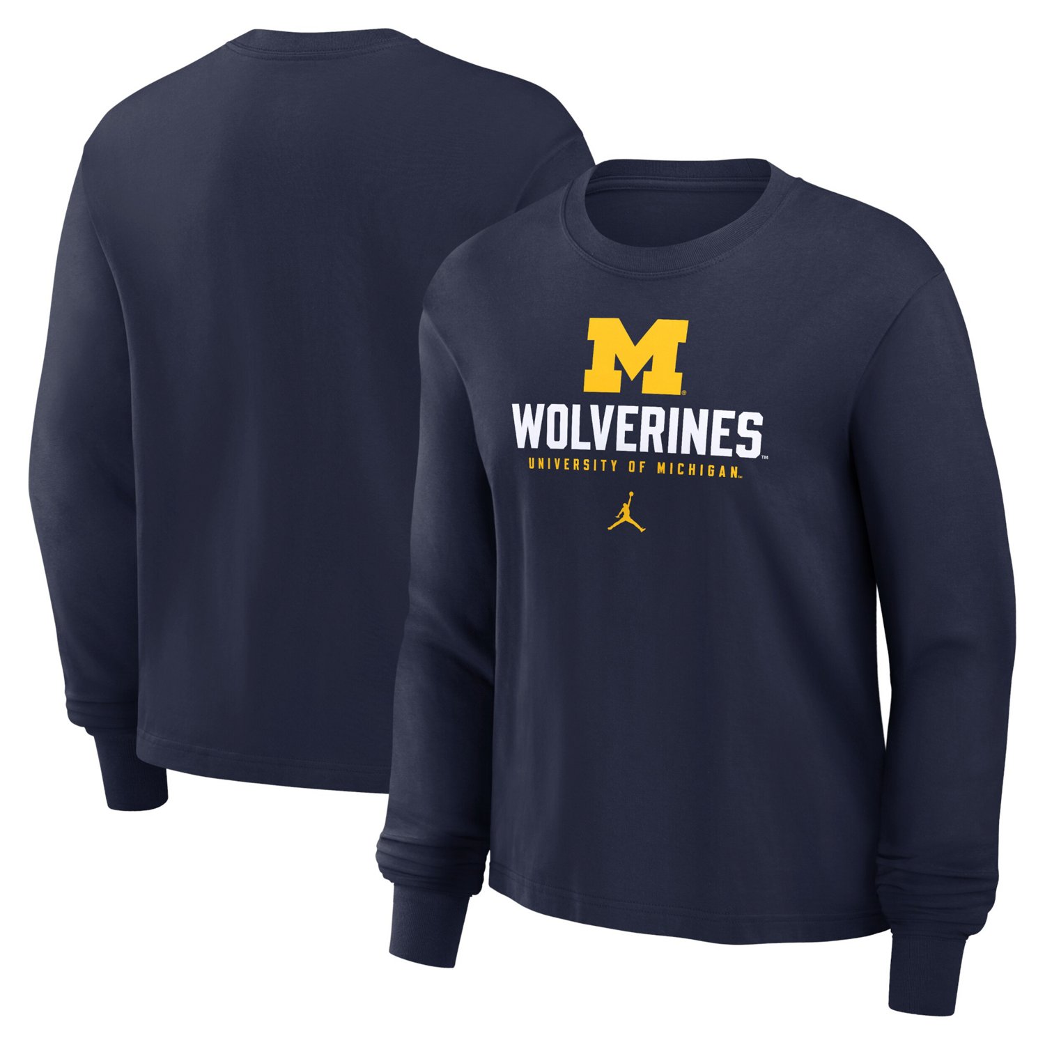 Jordan Brand Michigan Wolverines Primetime University Long Sleeve Boxy ...