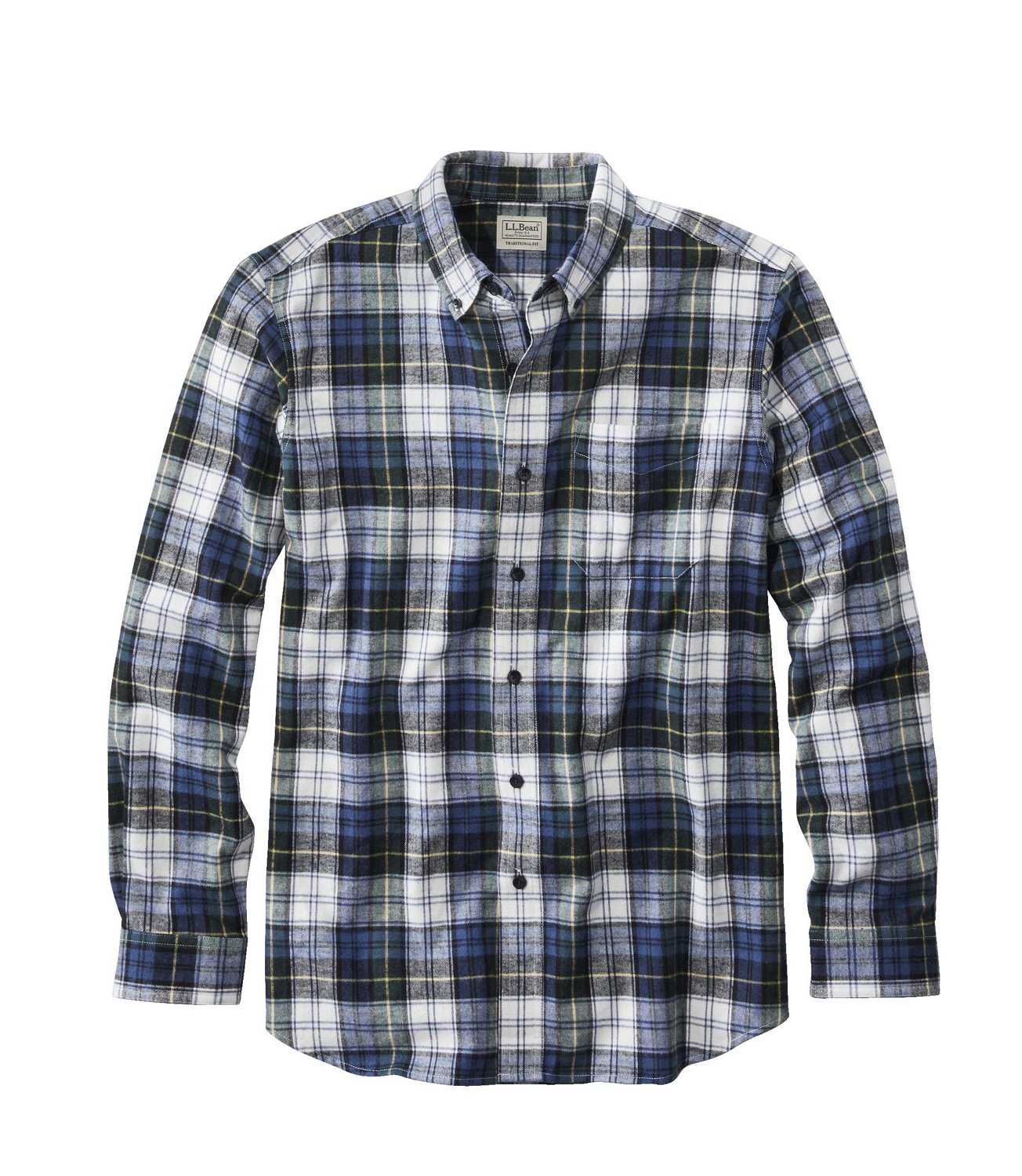 L.L.Bean Men's Scotch Plaid Traditional Fit Flannel Shirt | Academy