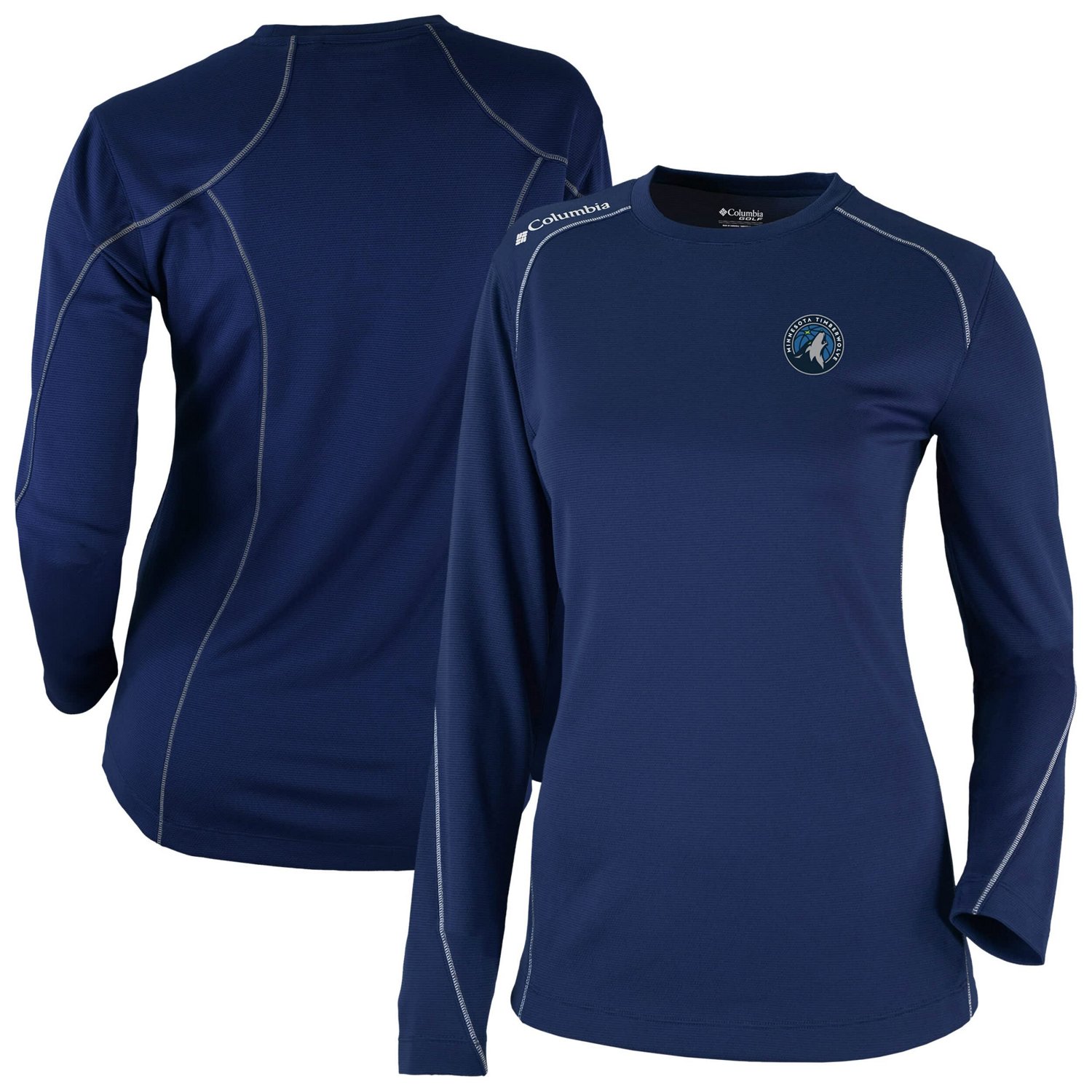 Men's Columbia Minnesota Timberwolves Omni-Wick Shotgun Long Sleeve Top ...