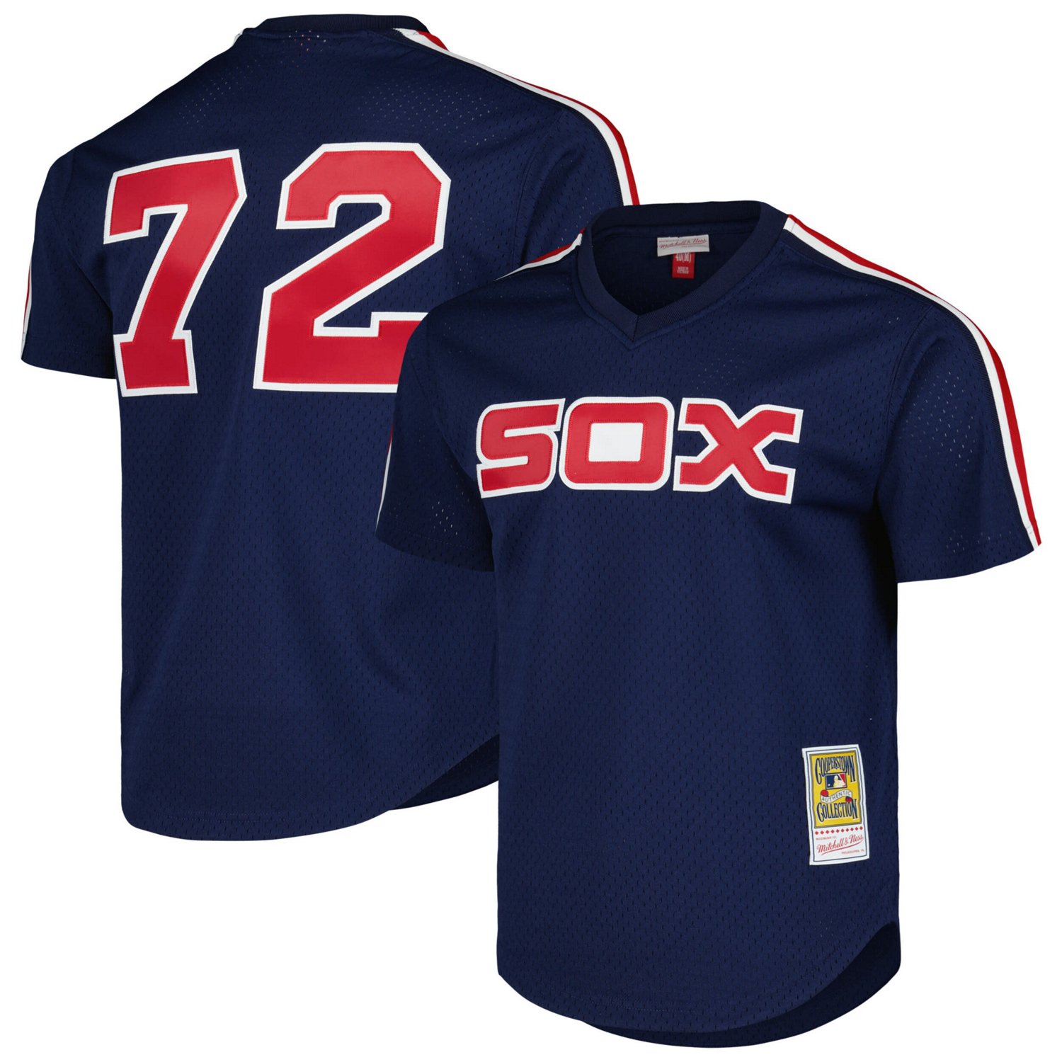 Mitchell Ness Carlton Fisk Chicago White Sox 1983 Cooperstown ...