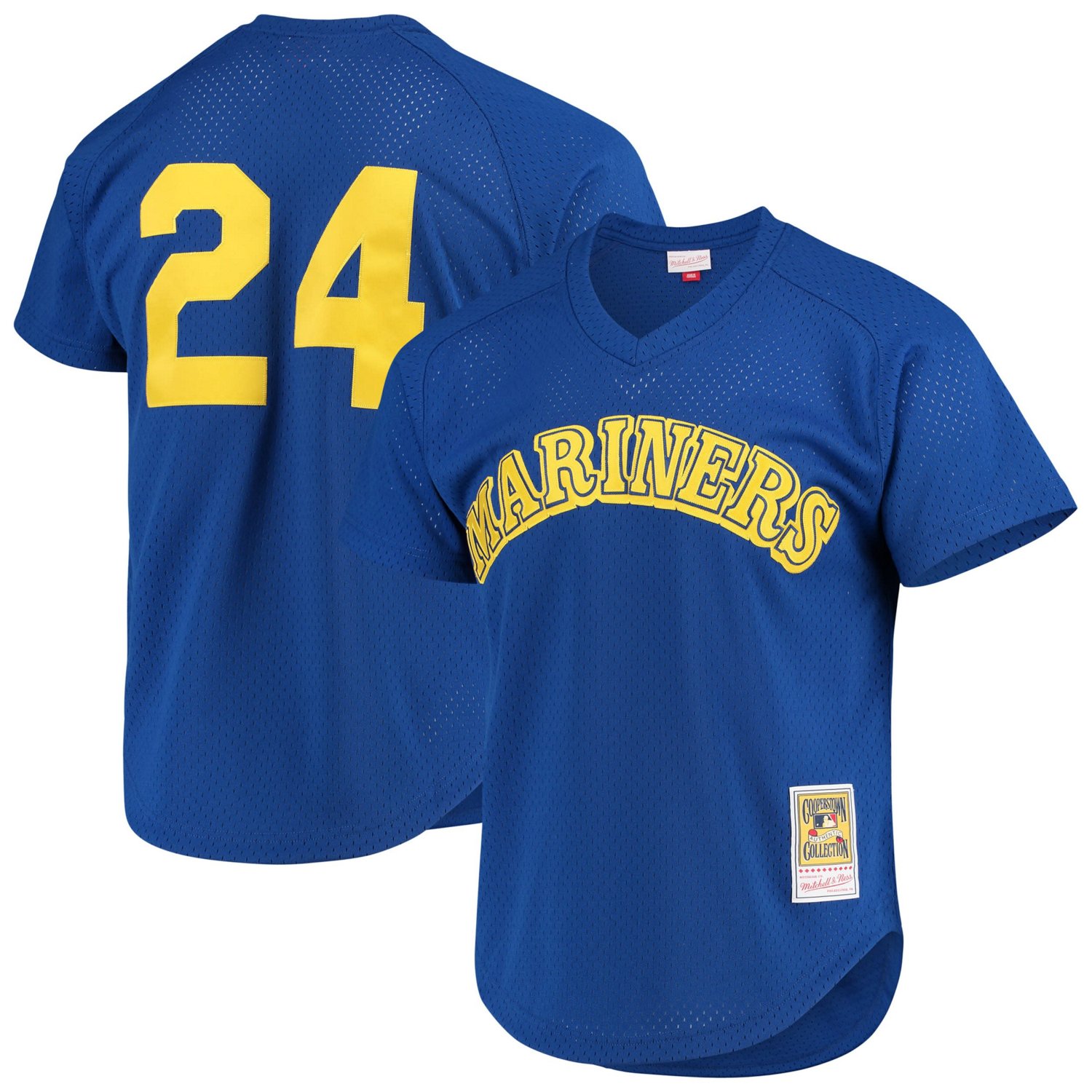 Mitchell Ness Ken Griffey Jr Seattle Mariners Cooperstown Mesh Batting ...