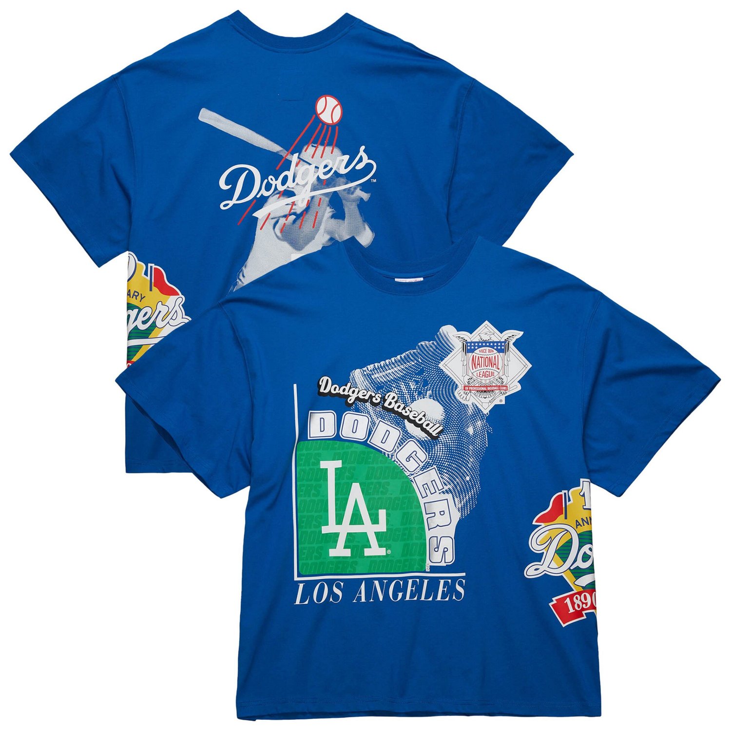 Mitchell Ness Los Angeles Dodgers Cooperstown Collection Logo Blast T ...