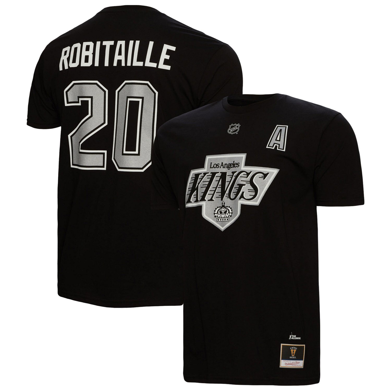 Mitchell Ness Luc Robitaille Los Angeles Kings Name Number T-Shirt ...