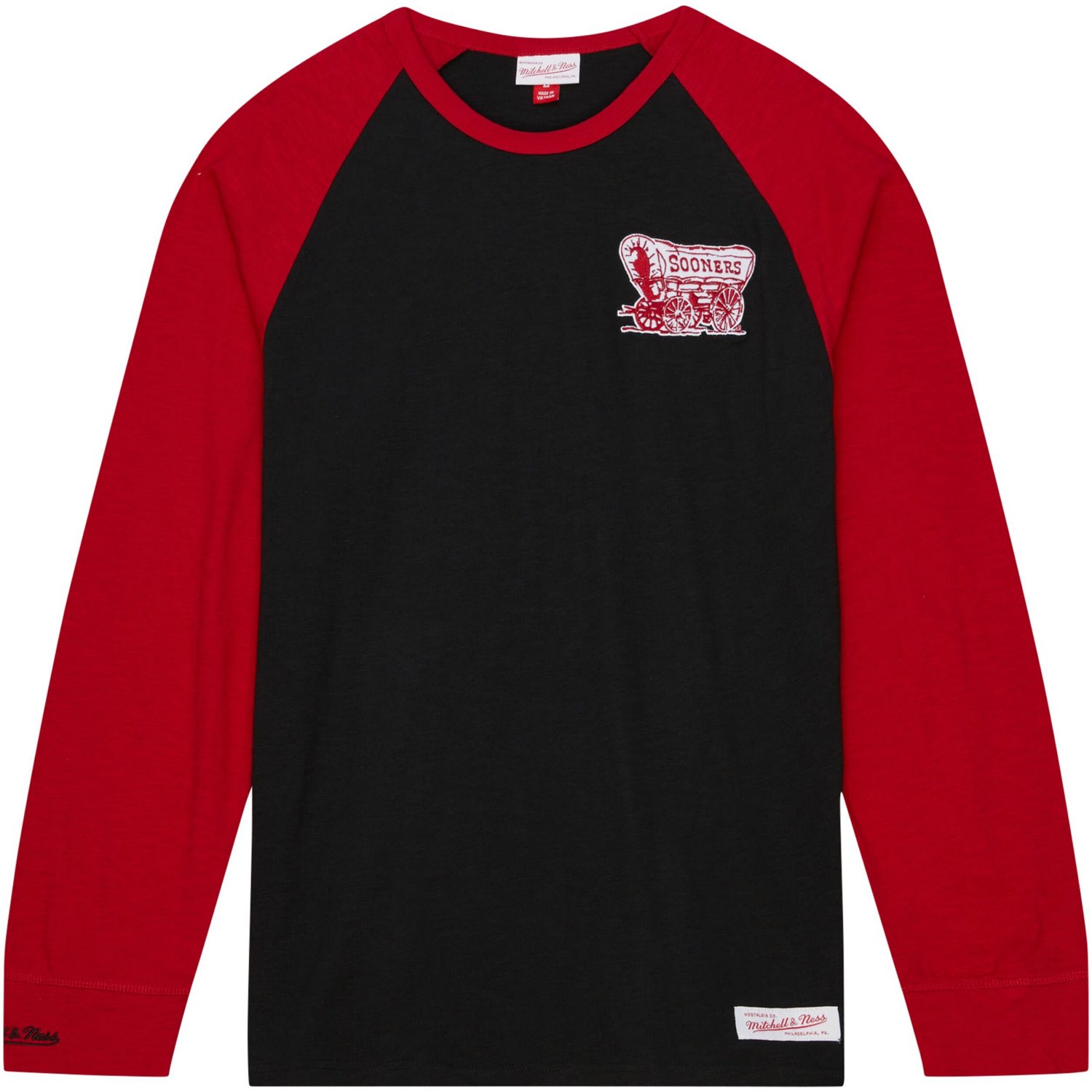 Mitchell Ness Oklahoma Sooners Legendary Slub Raglan Long Sleeve T ...