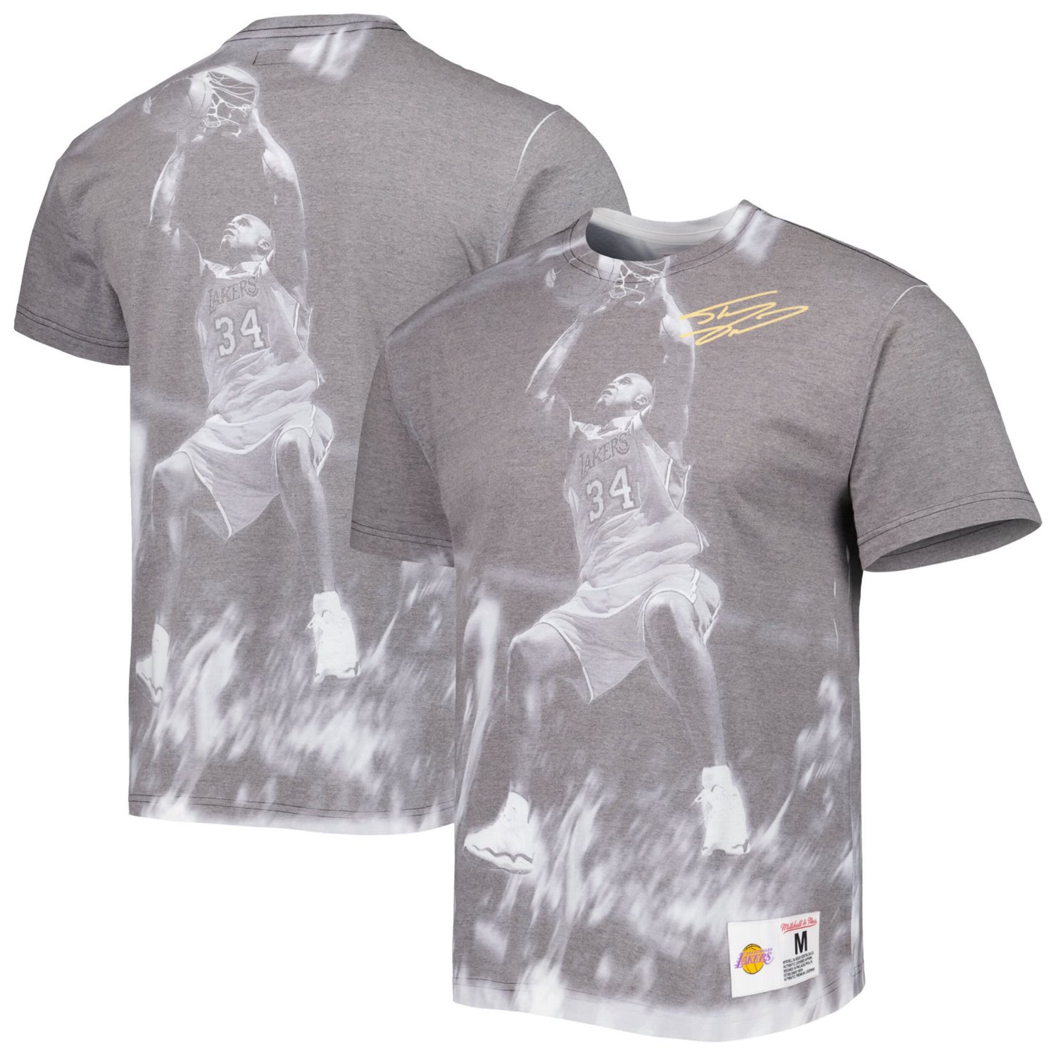 Mitchell Ness Shaquille O'Neal Los Angeles Lakers Above The Rim T-Shirt ...