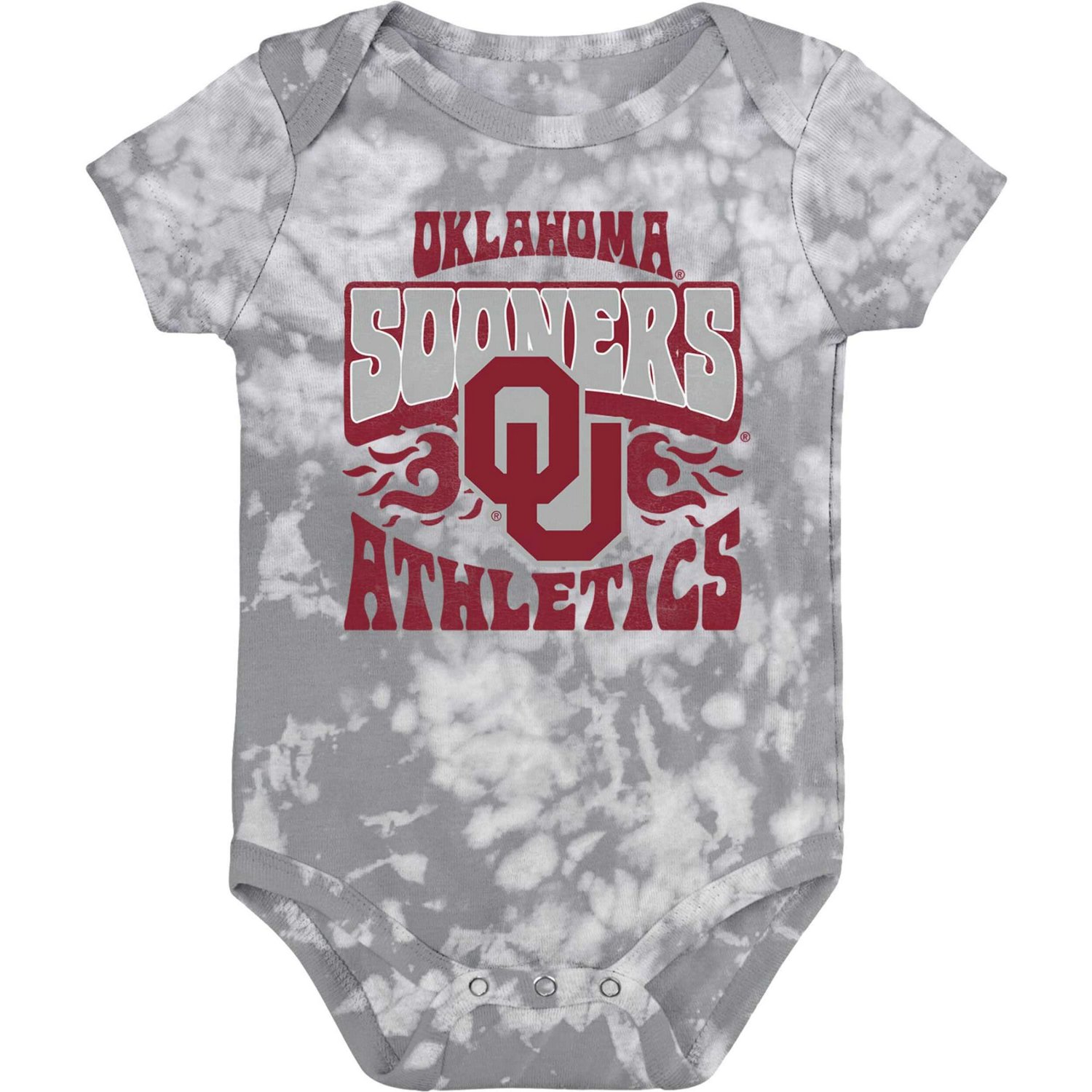 Newborn Oklahoma Sooners Lil Rocker Tie-Dye Bodysuit | Academy