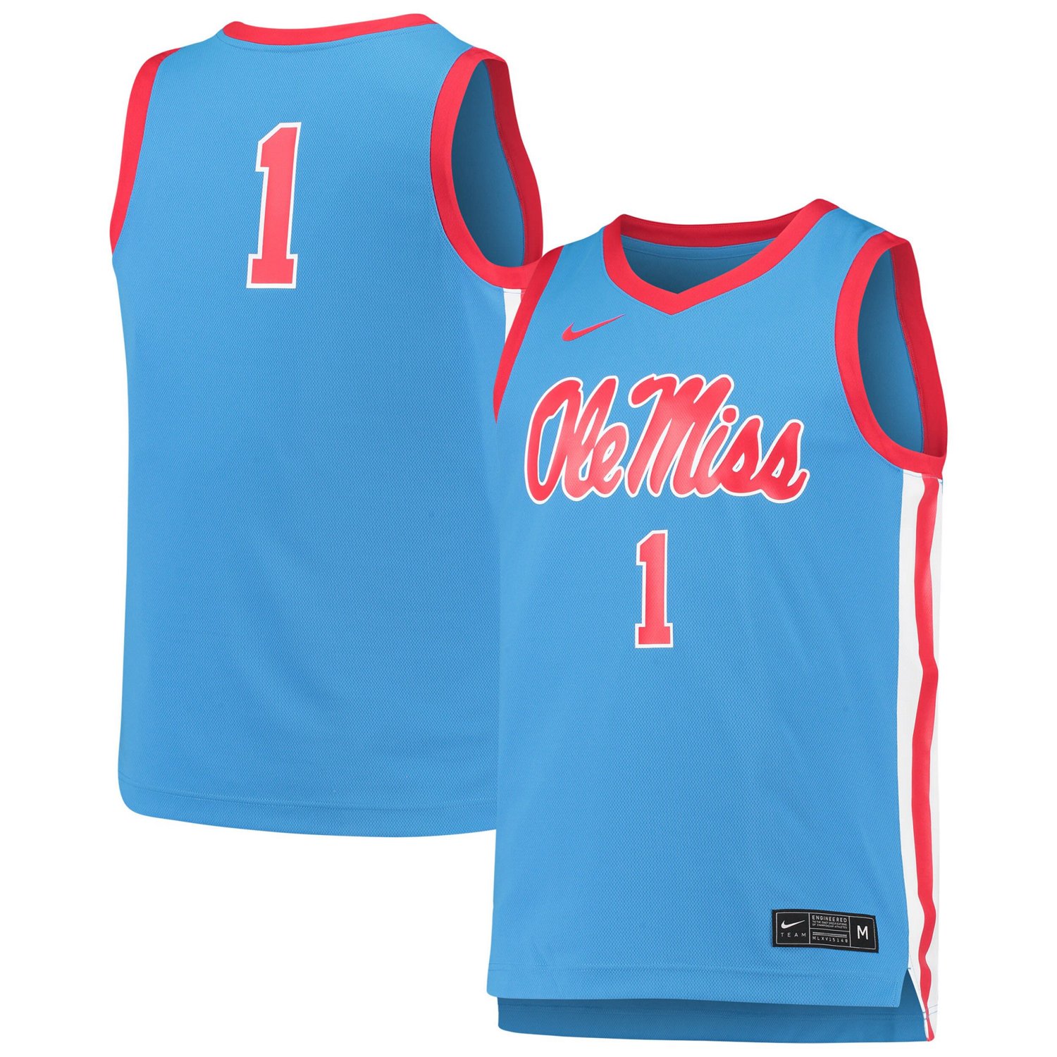 Nike 1 Light Ole Miss Rebels Replica Basketball Jersey | Academy