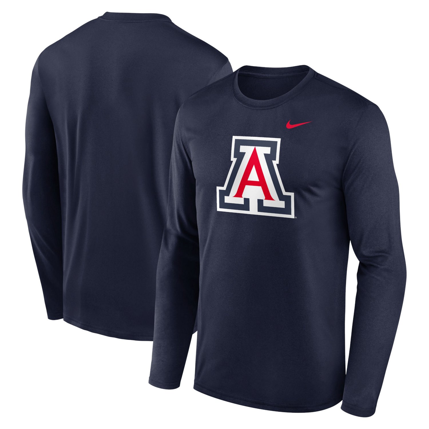 Nike Arizona Wildcats Primetime Primary Legend Long Sleeve T-Shirt ...