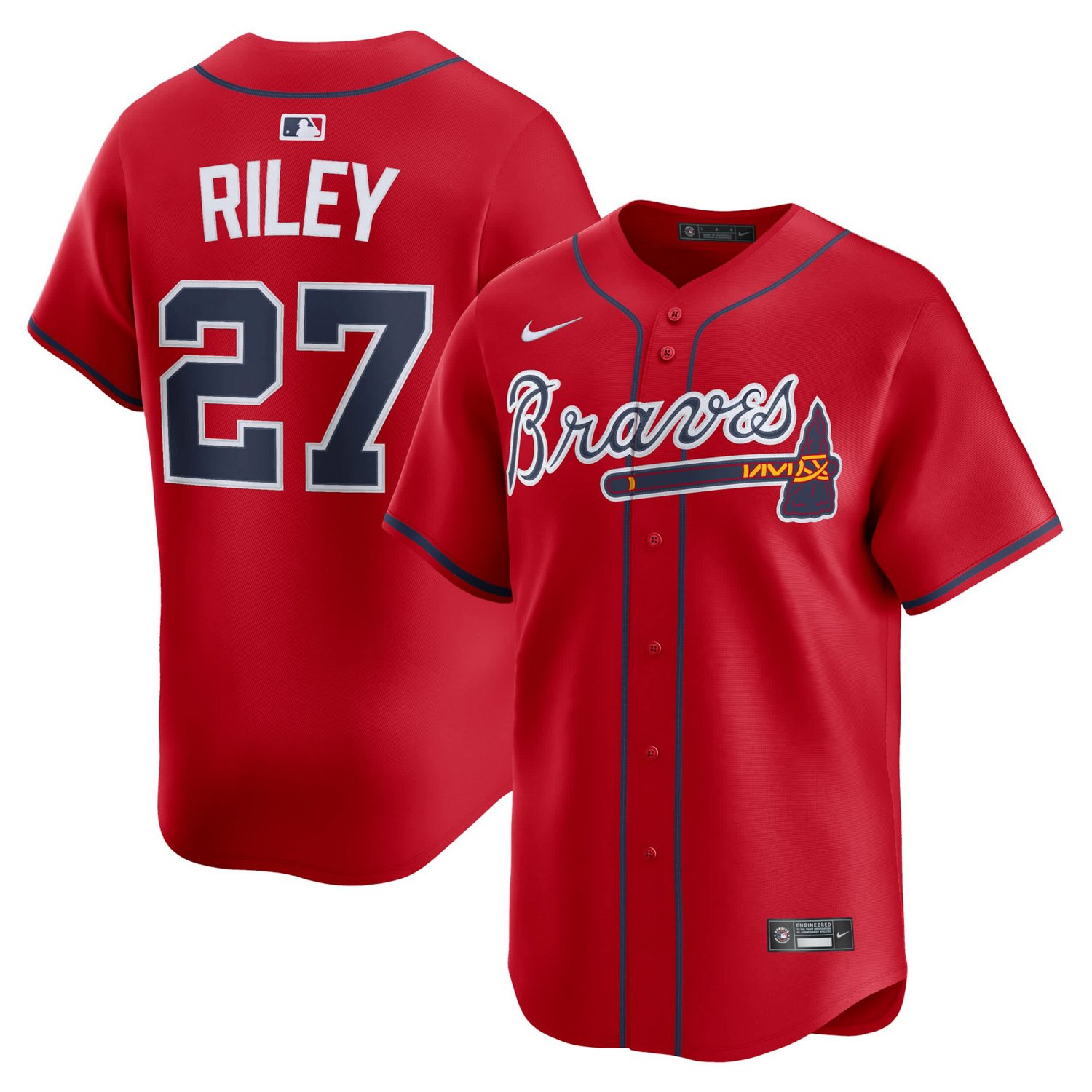 Nike Austin Riley Atlanta Braves Alternate Limited Player Jersey | Academy
