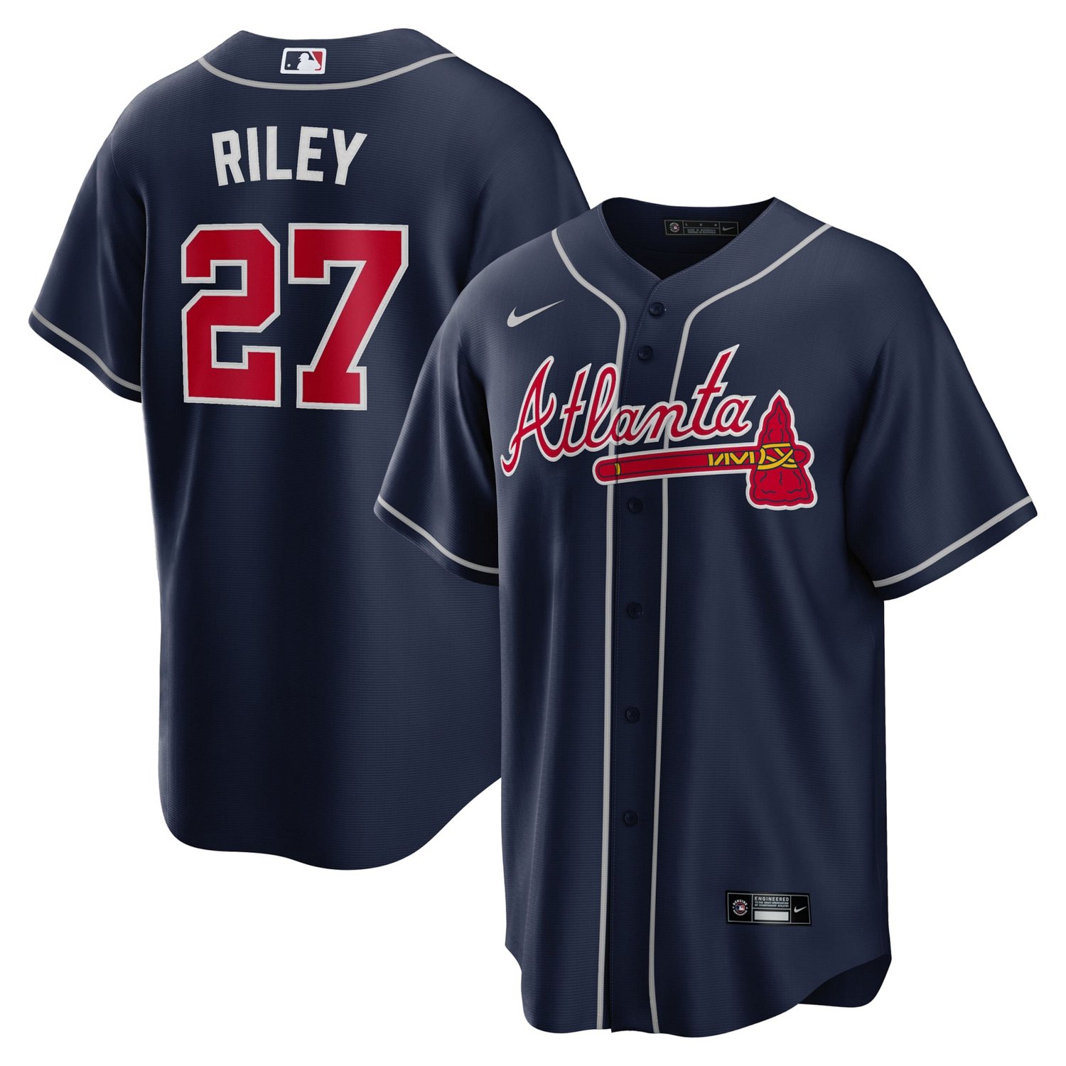 Nike Austin Riley Atlanta Braves Alternate Replica Jersey | Academy