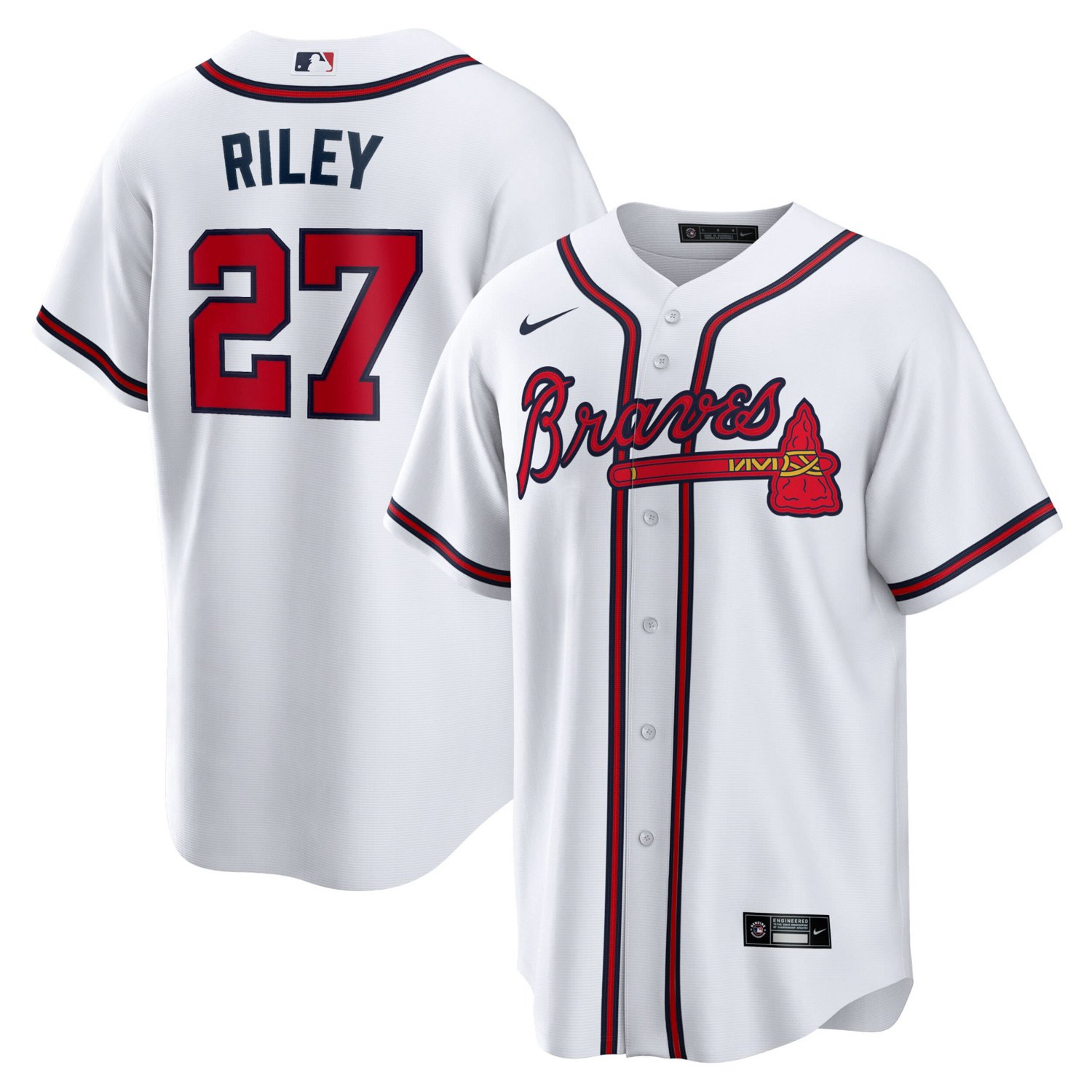 Nike Austin Riley Atlanta Braves Home Replica Player Jersey | Academy