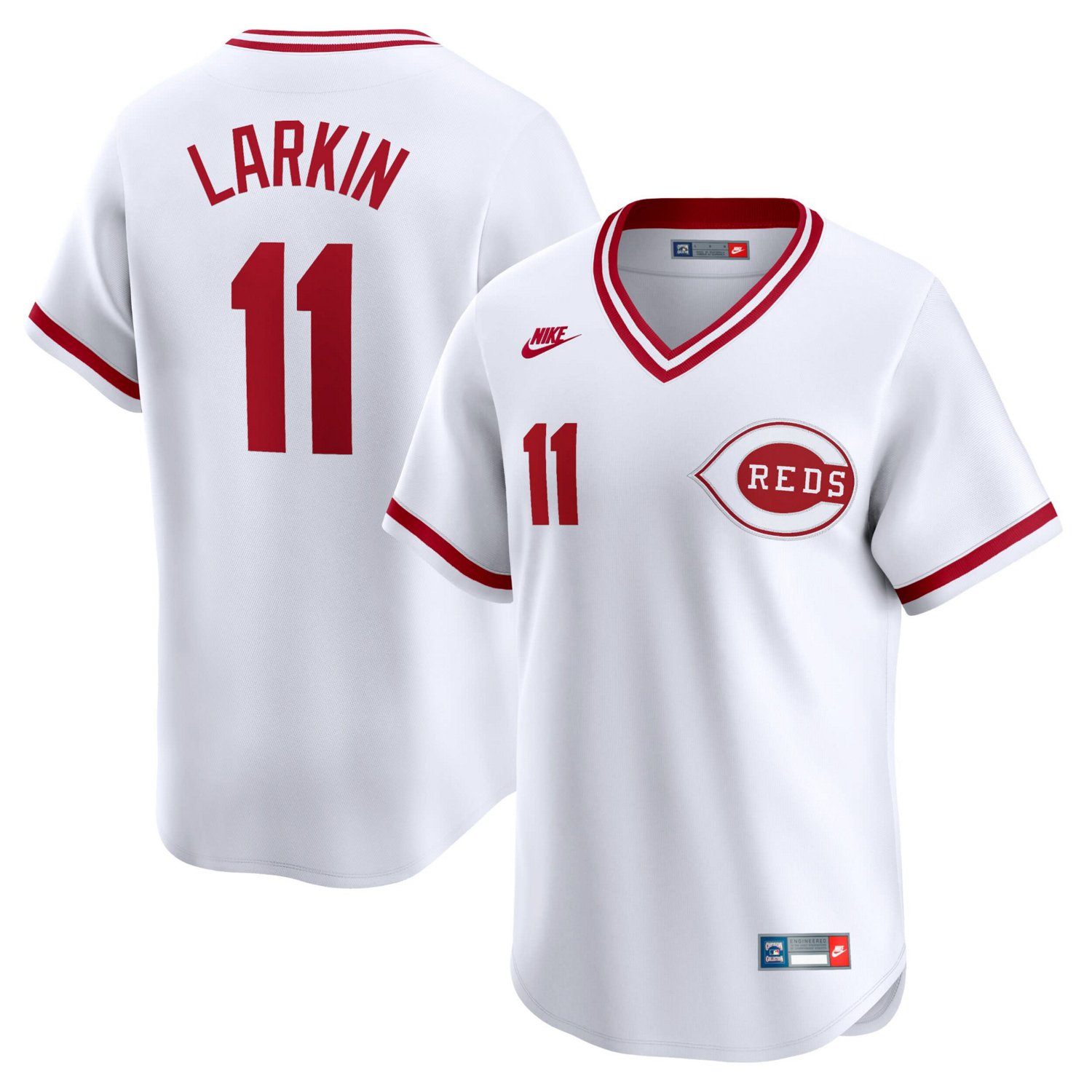 Nike Barry Larkin Cincinnati Reds Throwback Cooperstown Limited Jersey | Academy