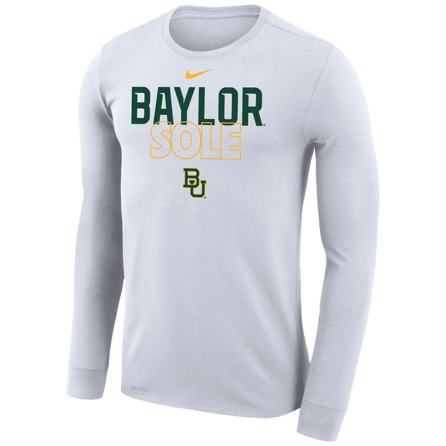 Nike Baylor Bears 2023 On Court Bench Long Sleeve T-Shirt | Academy