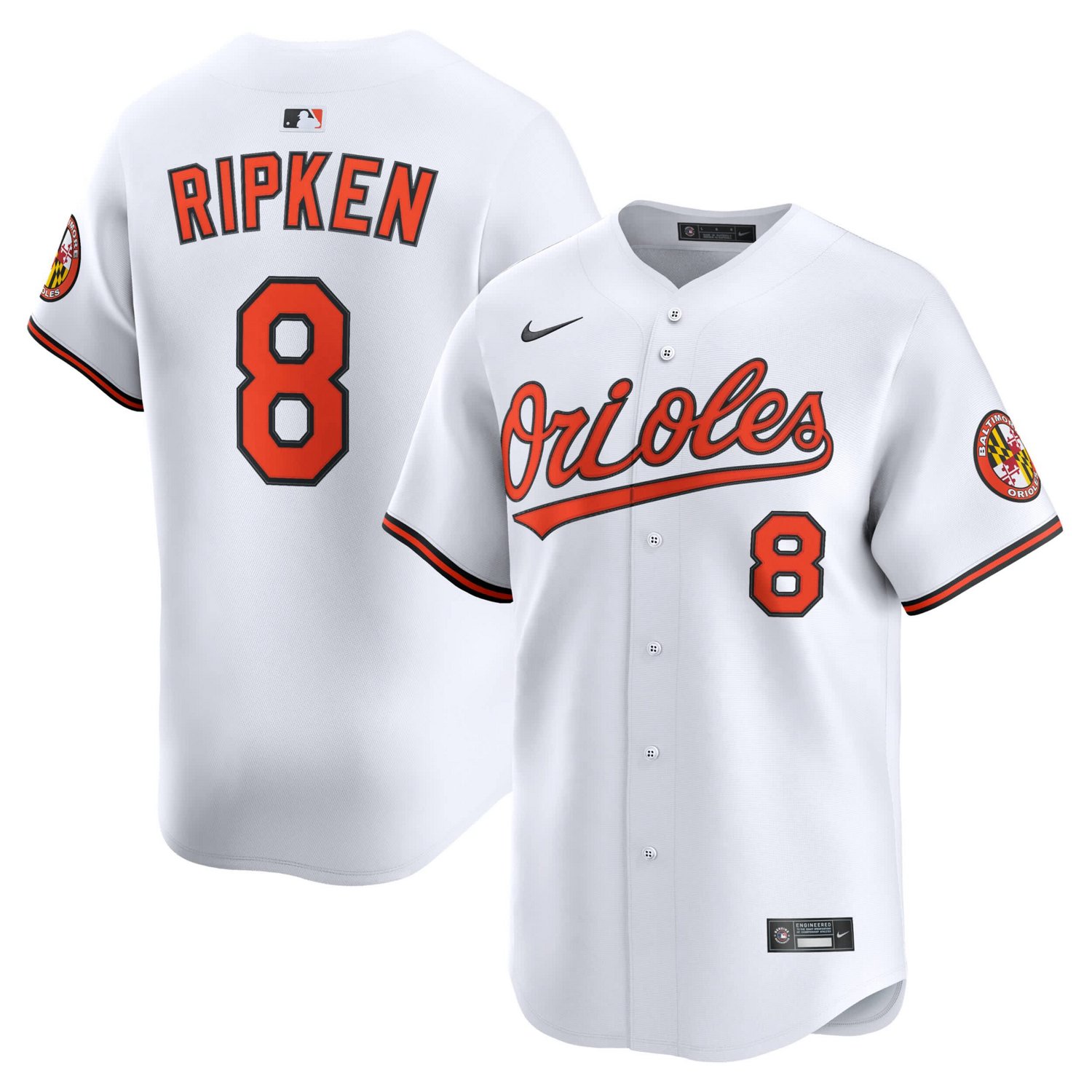 Nike Cal Ripken Jr Baltimore Orioles Home Limited Retired Player Jersey ...