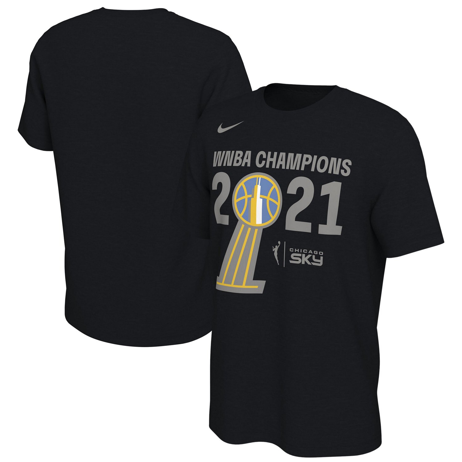 Nike Chicago Sky 2021 WNBA Champions Trophy Banner T-Shirt | Academy